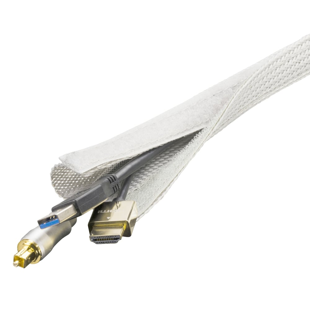 Kabelstrumpa i nylon 25 mm Vit | Kjell & Company