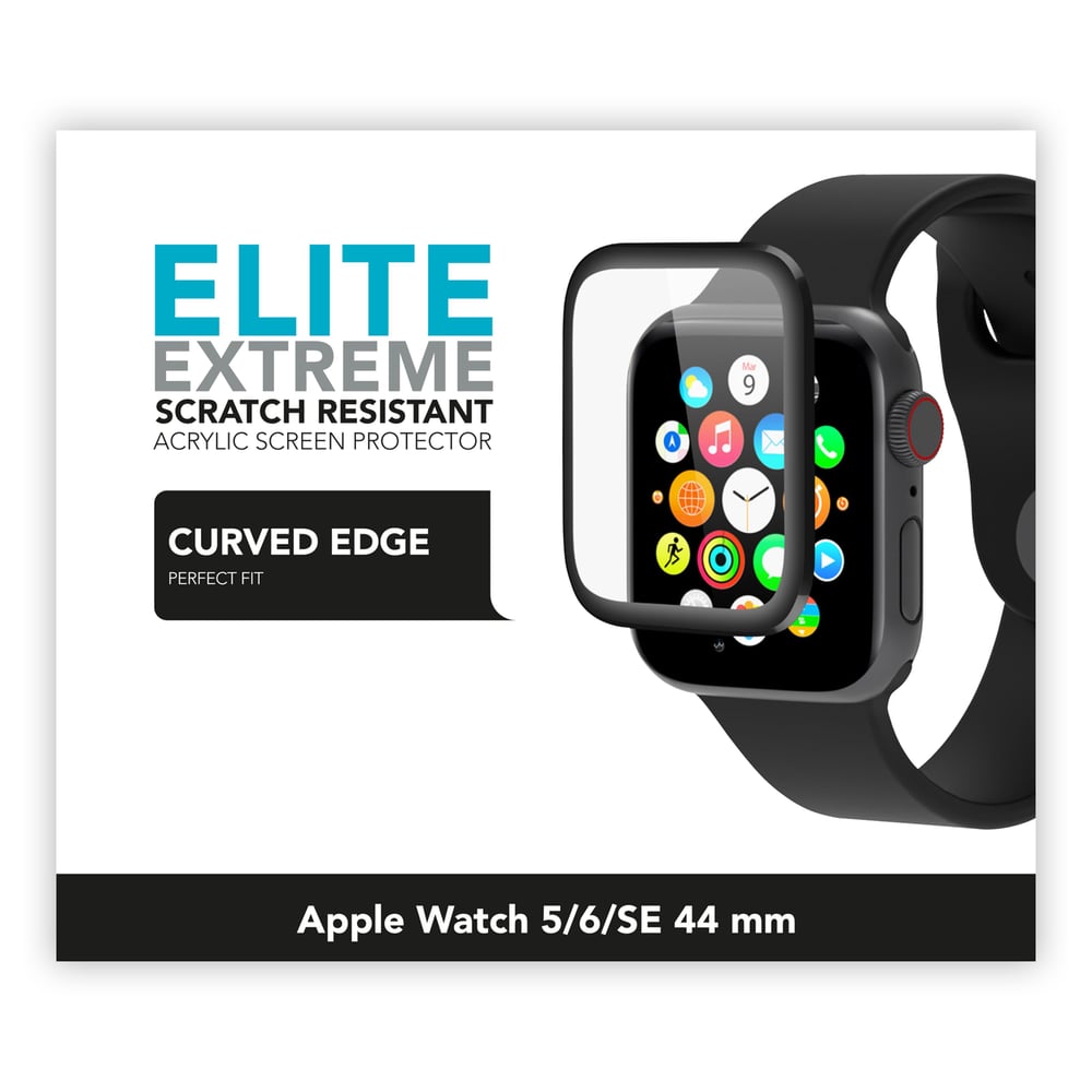 Linocell Elite Extreme Curved Skärmskydd för Apple Watch Series 5, 6 ...