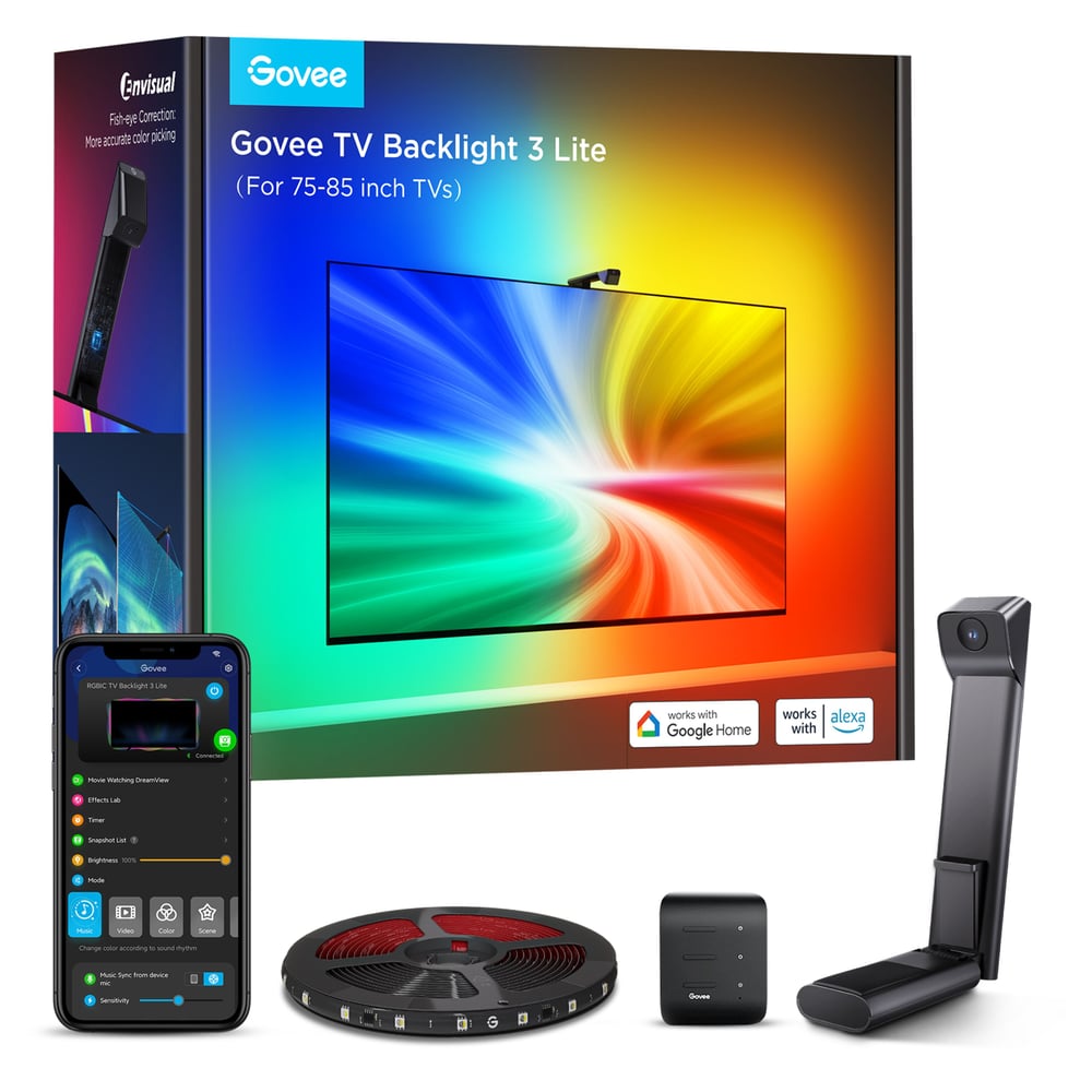 Govee TV Backlight 3 Lite 65–75 tommer | Kjell & Company