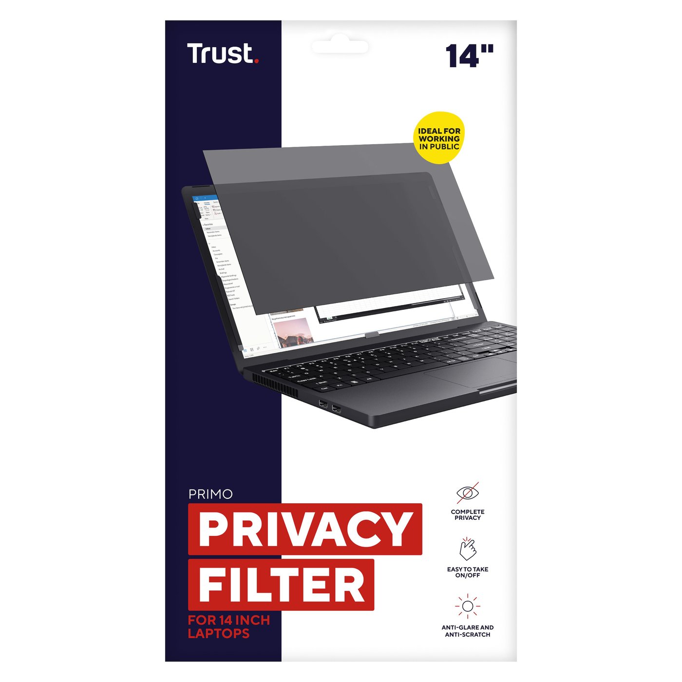 Trust Privacy Filter for laptop 14" - Trust Privacy Filter for laptop ...