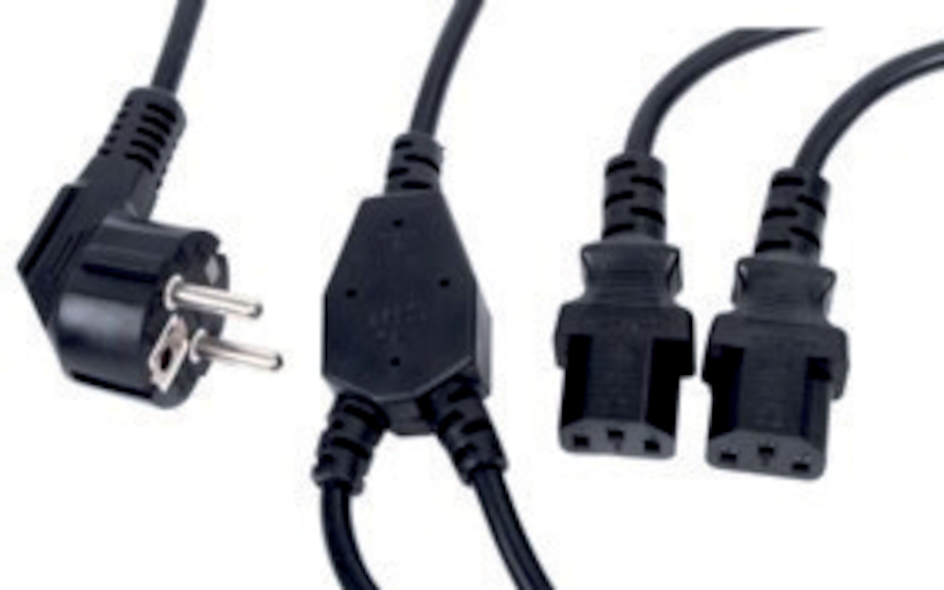 Apparatkabel 2x C13 Svart - Apparatkablar | Kjell & Company
