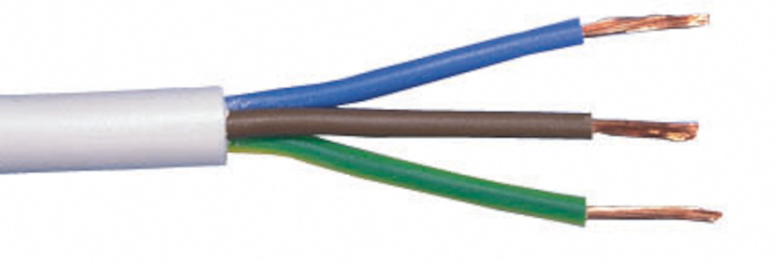 Elektrisk ledning PMH, metervare, hvit - Installasjonskabel | Kjell.com