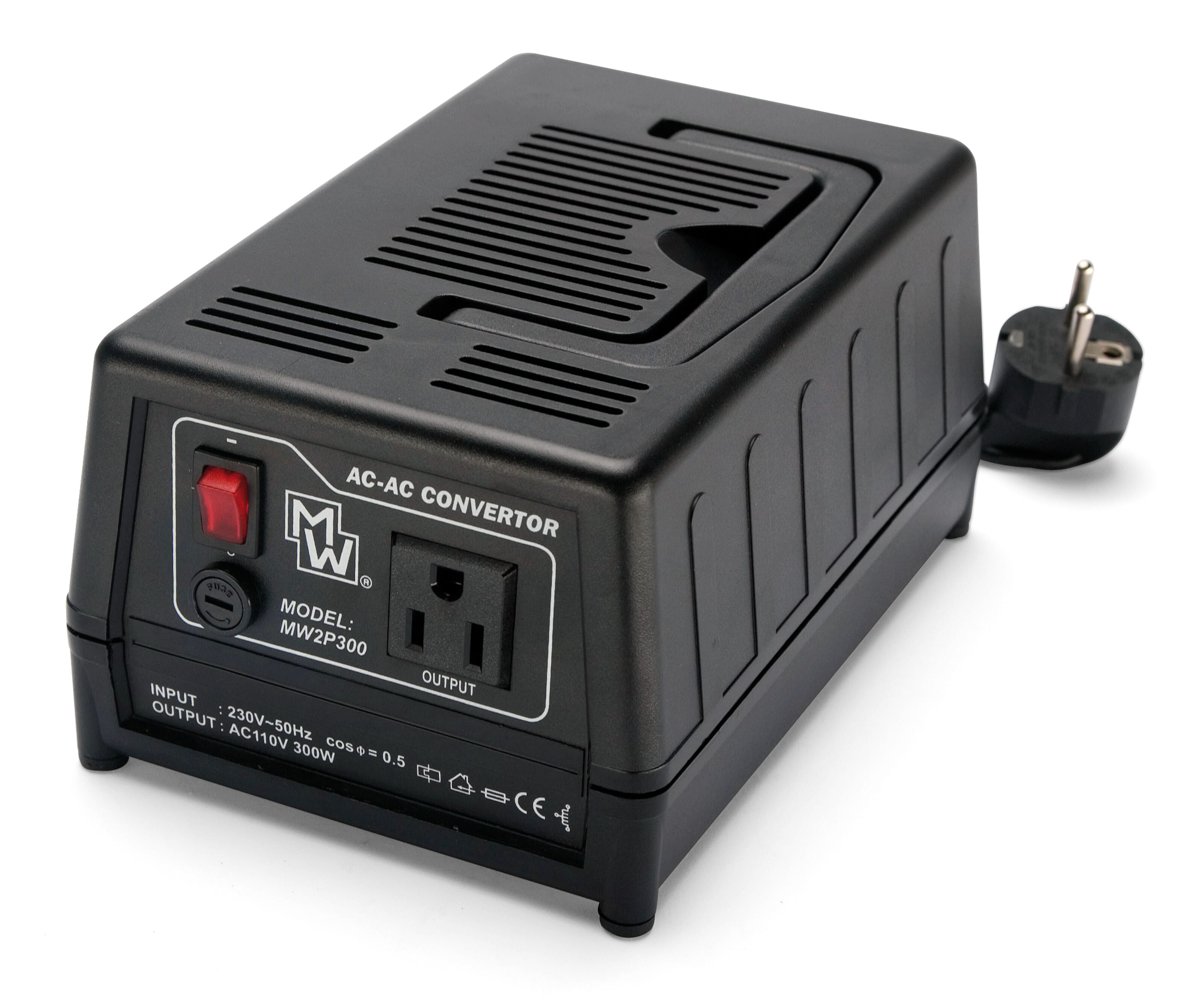 Transformator 230-110 V 300 W - AC/AC-nätadaptrar | Kjell & Company