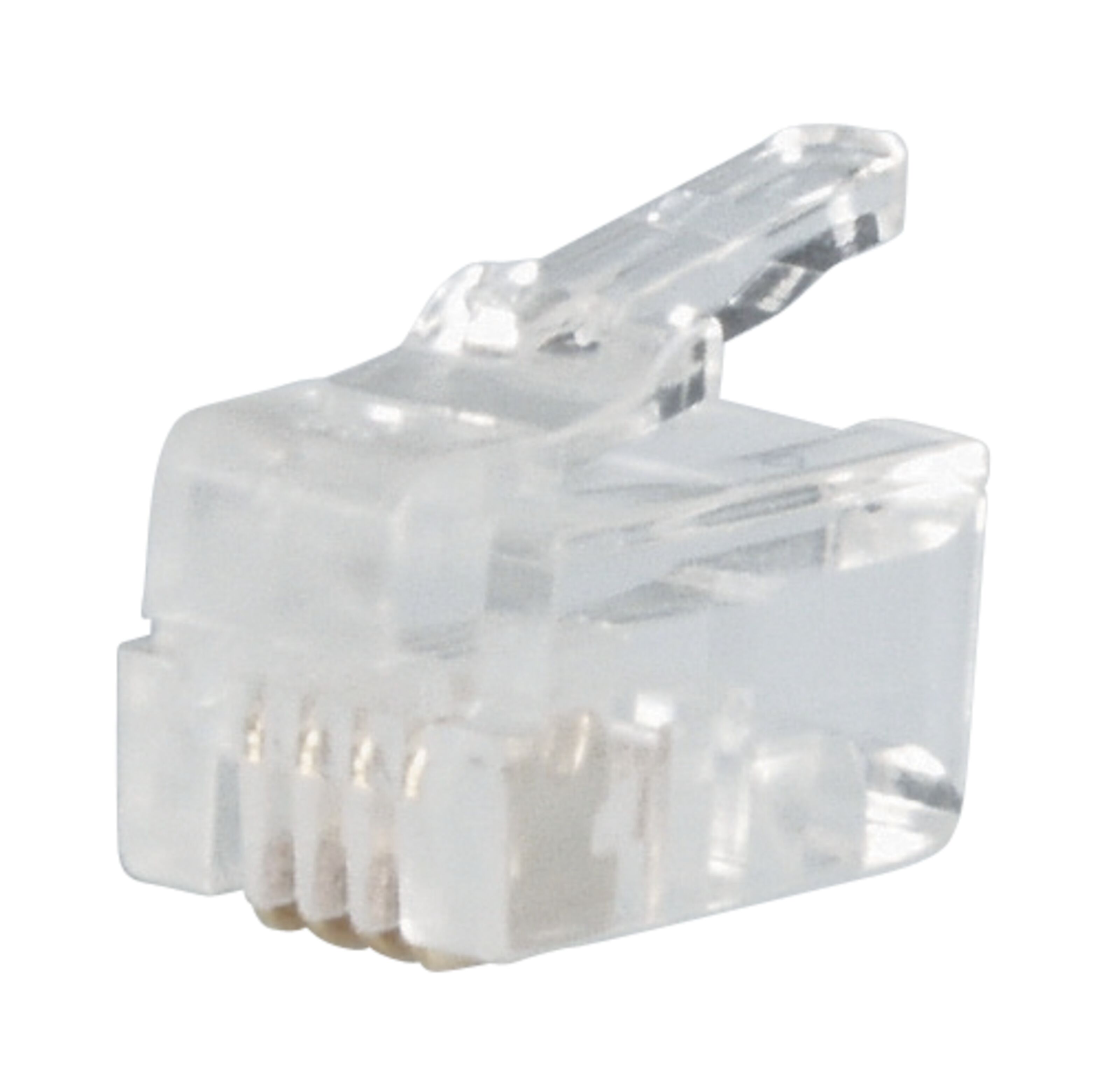 RJ10-kontakt för flat telekabel 10-pack - Telejack med modul | Kjell.com