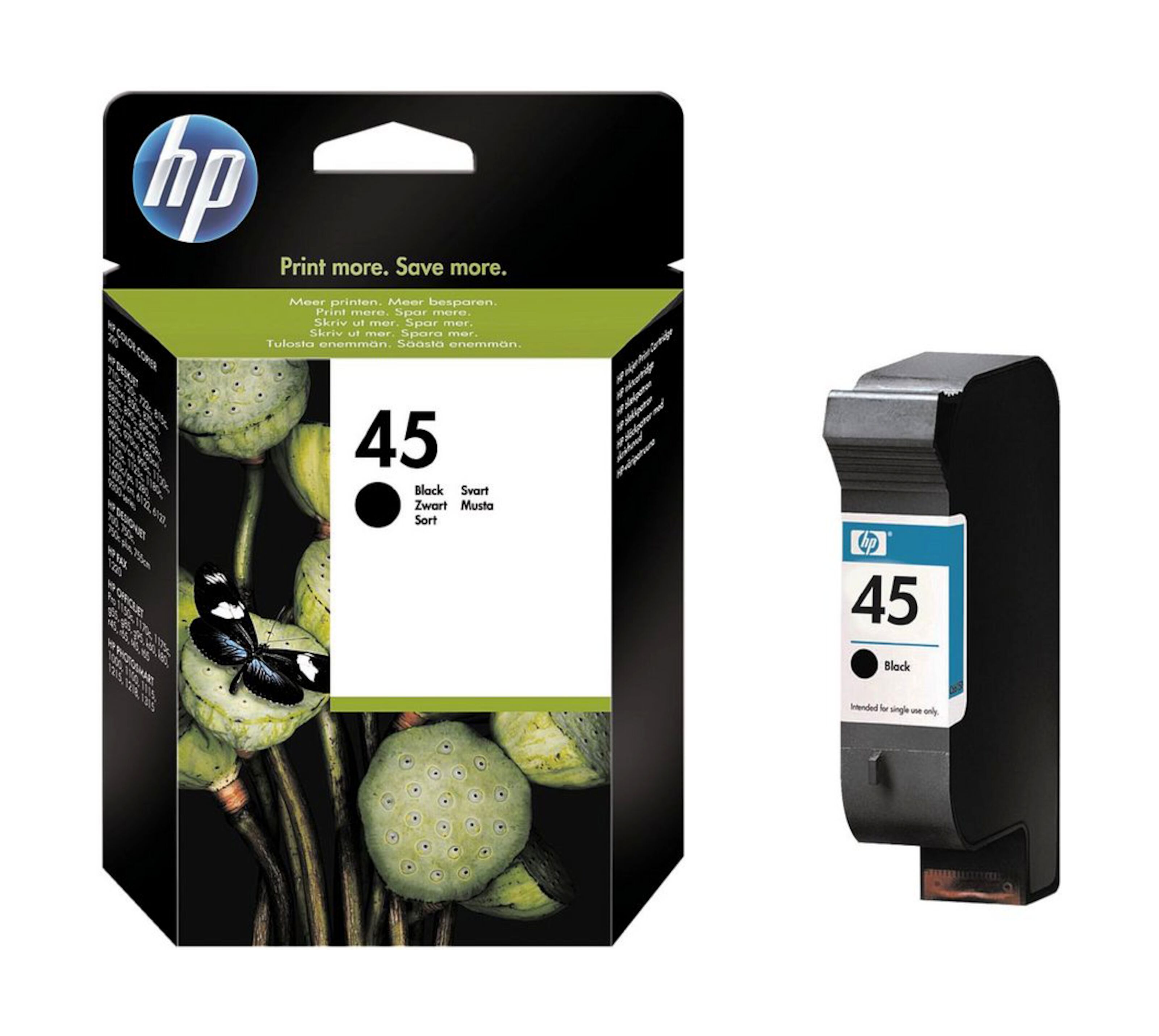 HP 45 Bläckpatron Svart - HP | Kjell.com