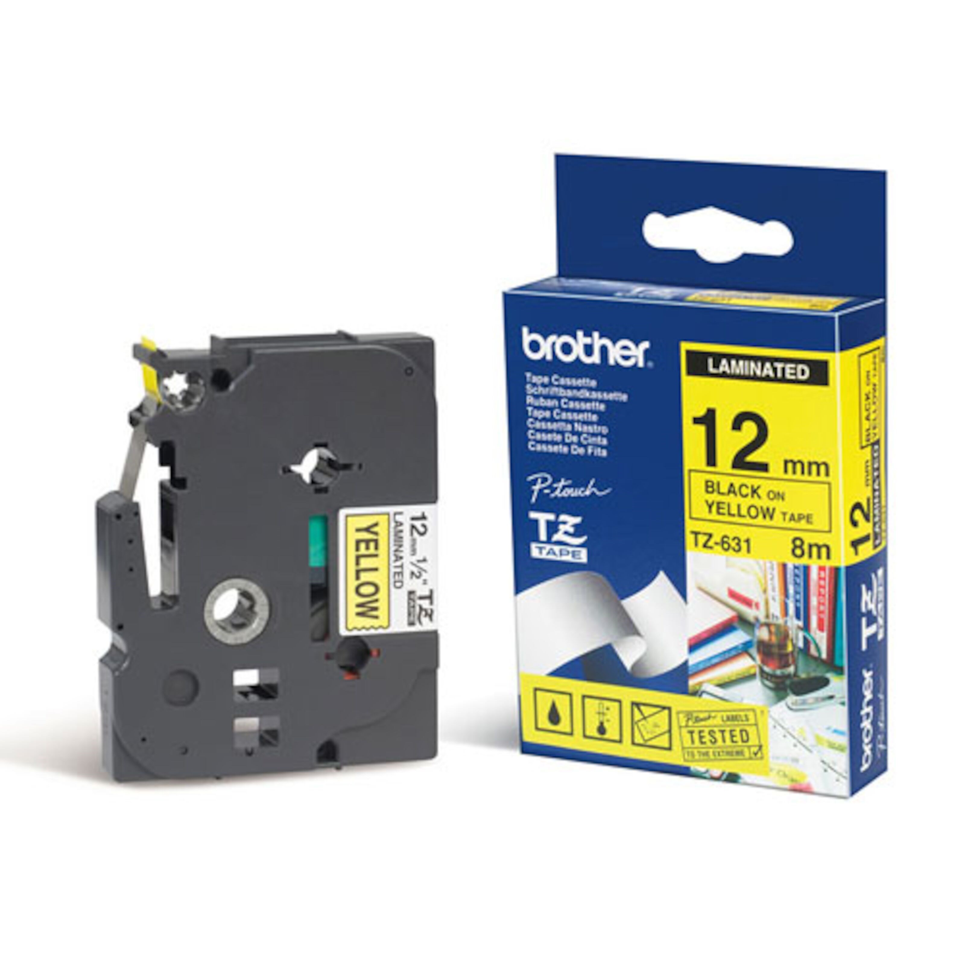 Brother TZe-tape 12 mm - Etiketter | Kjell & Company