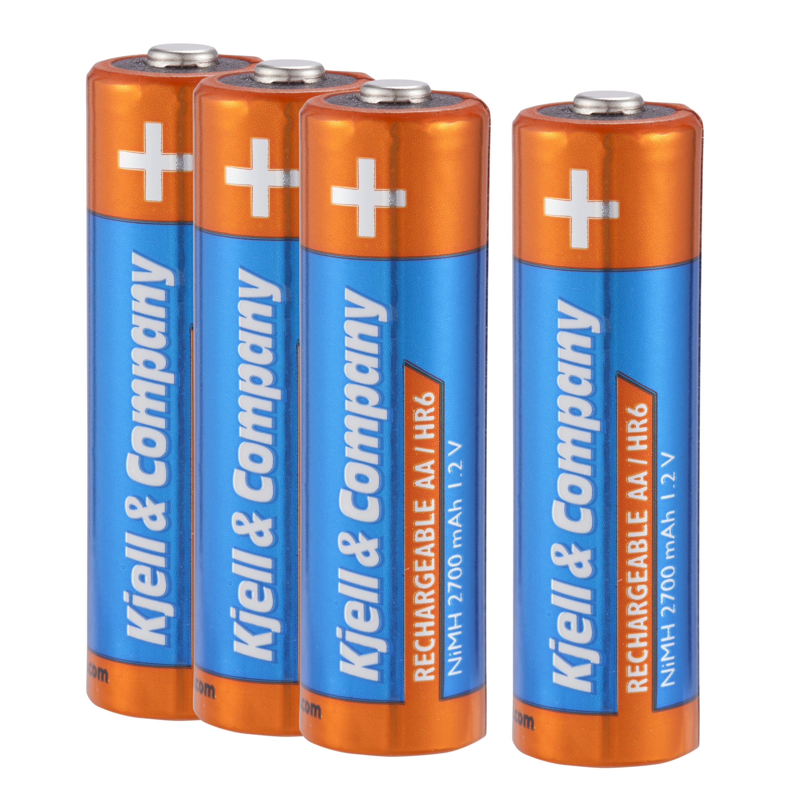 Kjell & Company Laddningsbara AA-batterier 2700 mAh 4-pack ...