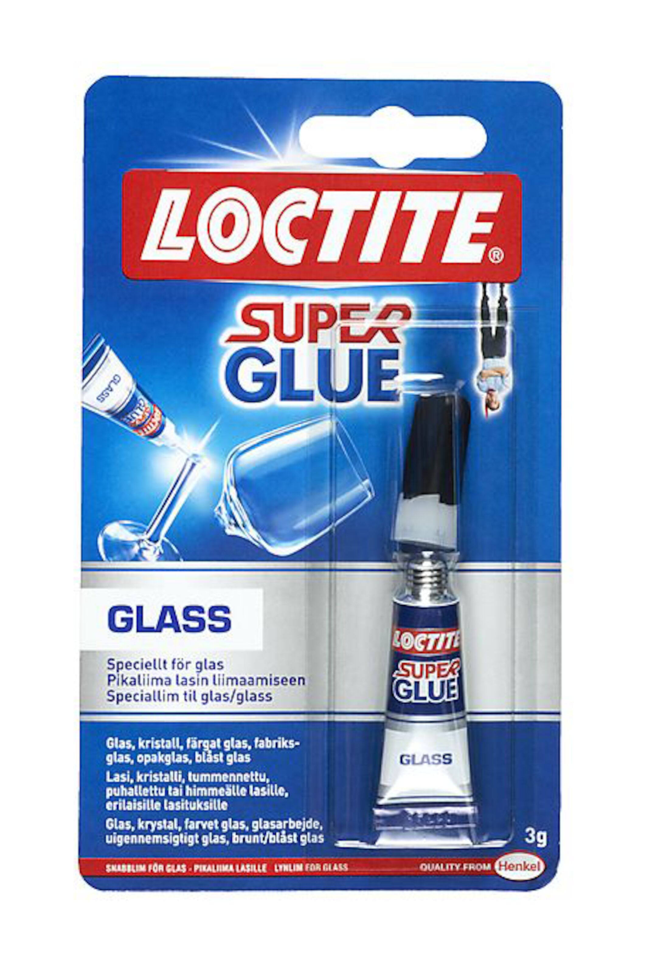 Loctite Super Glue Glass Glas-lim - Lim, häftmassa | Kjell & Company