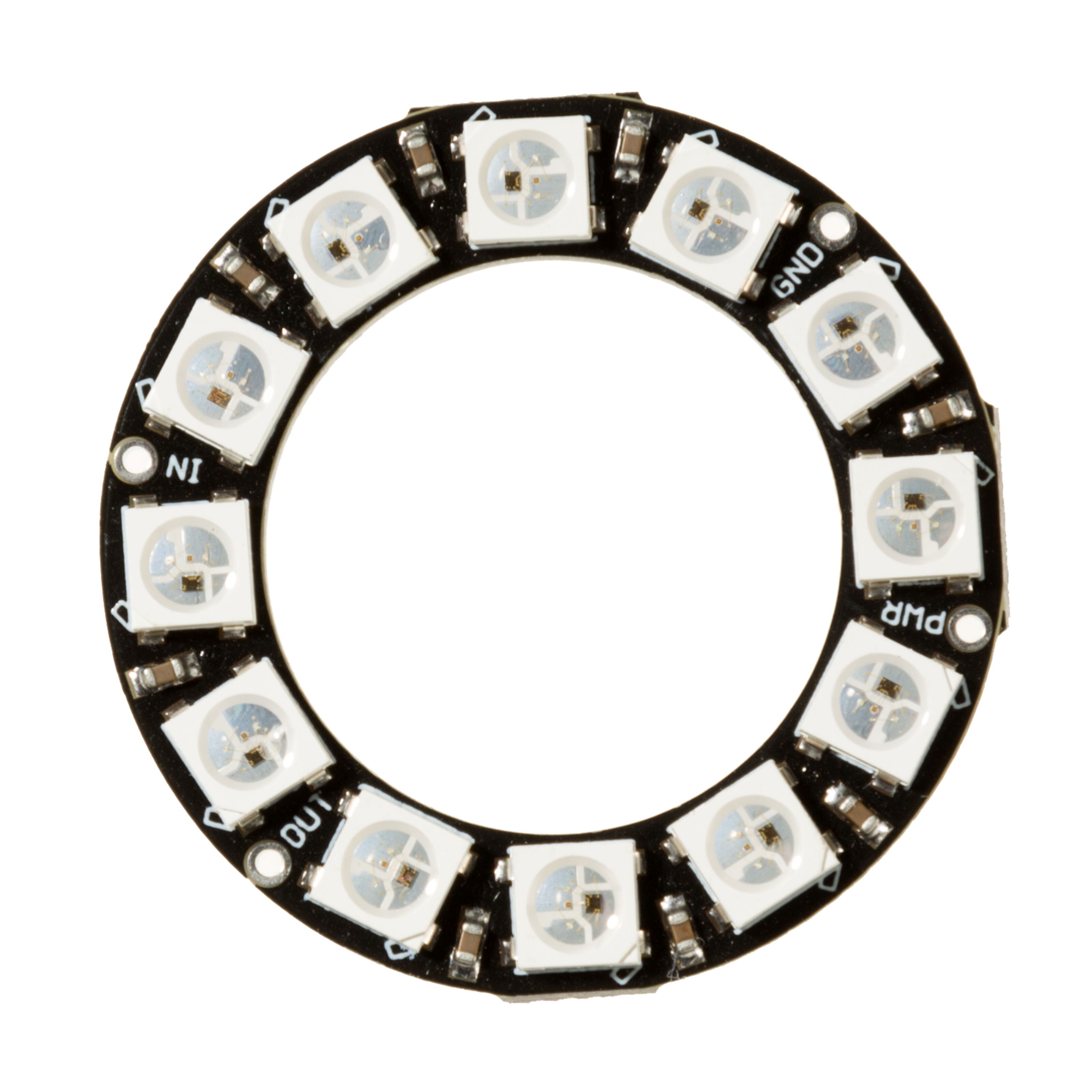 Adafruit Neopixel ring 12x LED. RGB-list för Arduino - present/presenttips