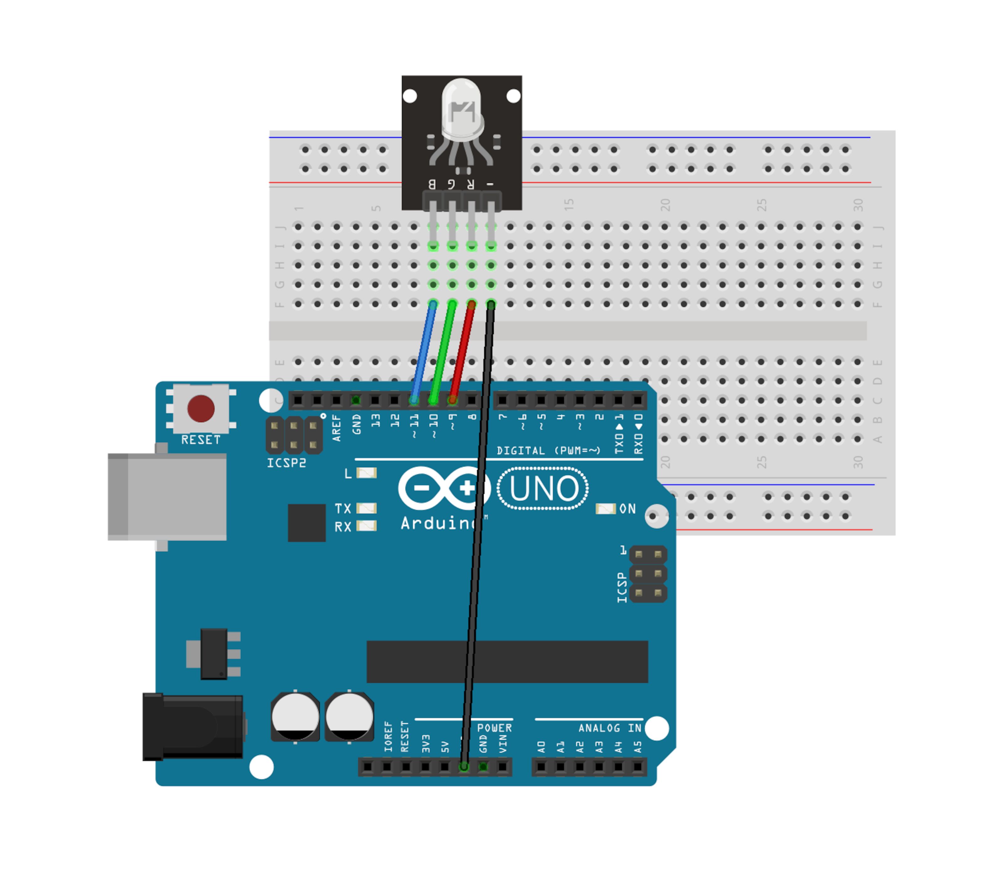 Luxorparts RGB-lysdiod för Arduino 2pk - Tillbehör | Kjell.com