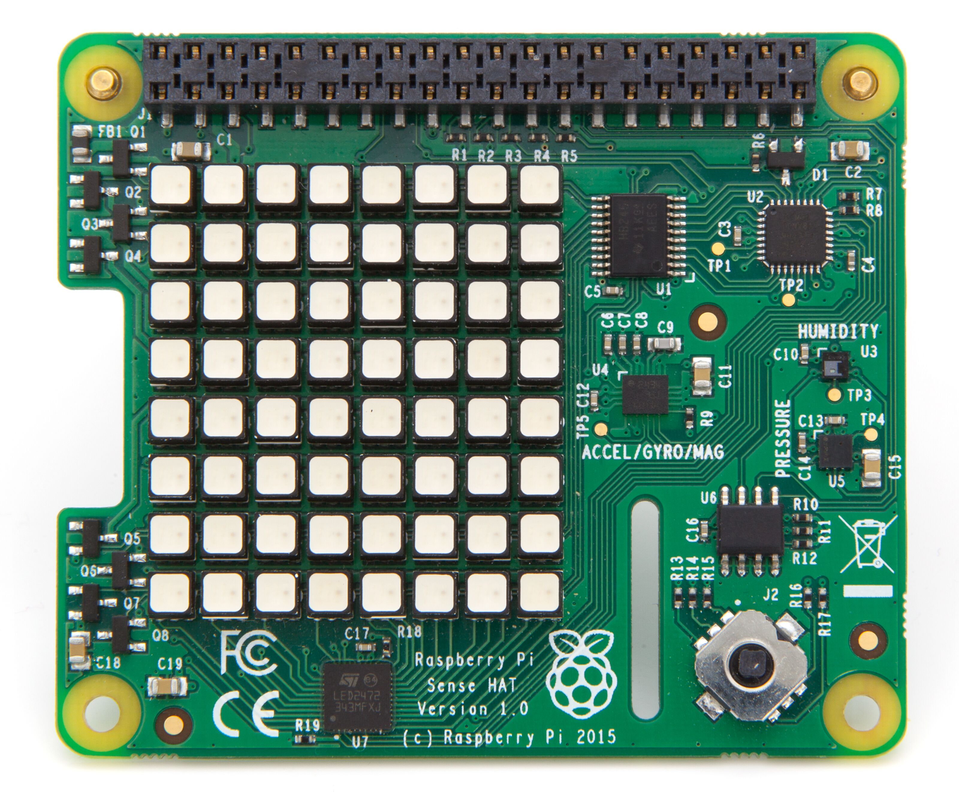 Raspberry Pi Sense HAT Sensorkort - Raspberry Pi | Kjell.com