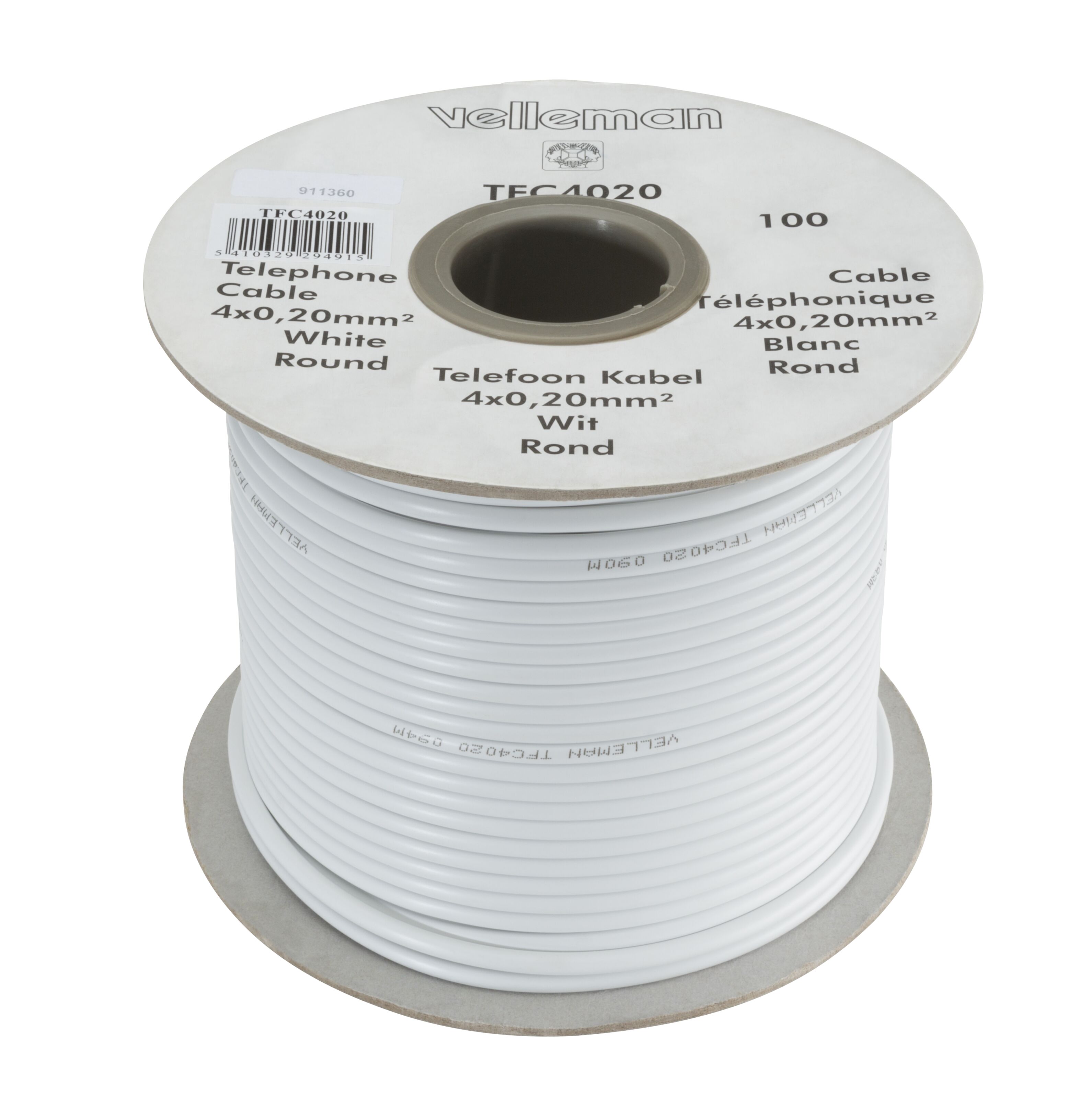 Rund telekabel 4-polig - Detektorer, sensorer & övriga tillbehör ...