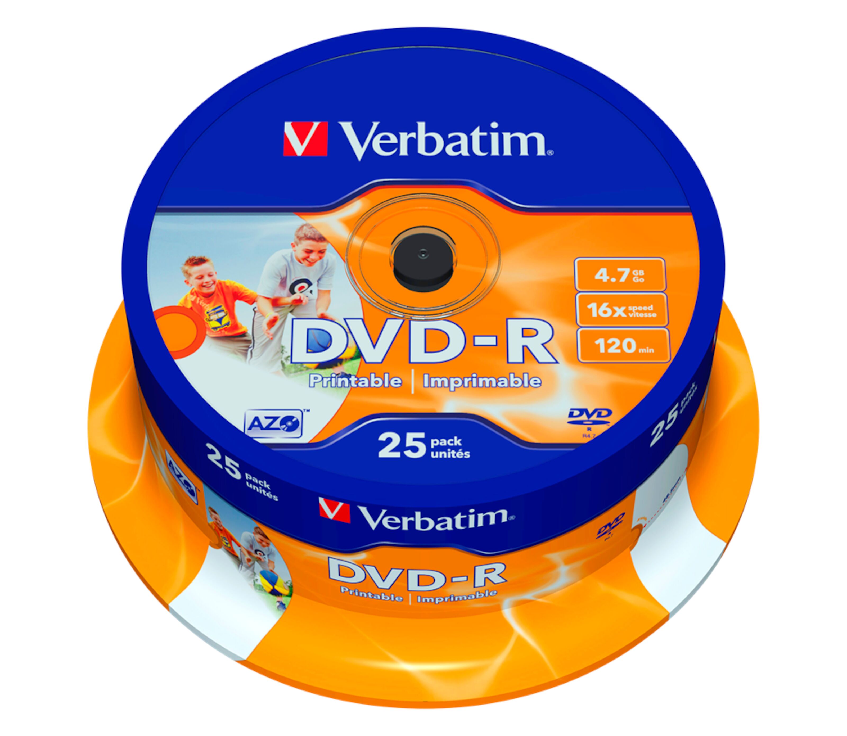 Verbatim DVD-R Inkjet 25-pack - DVD-skivor | Kjell & Company