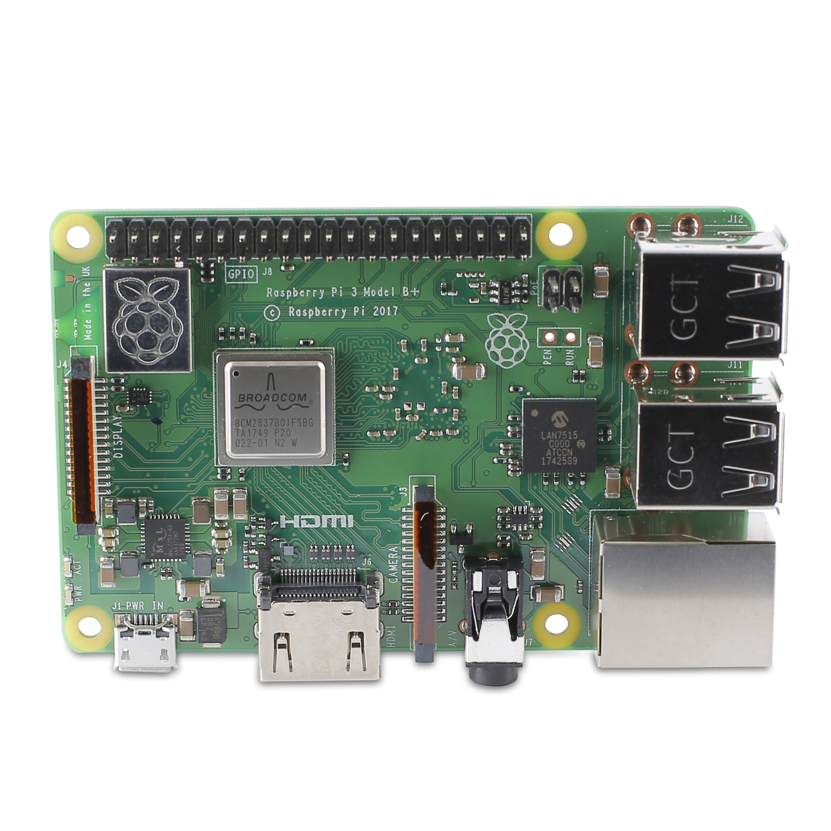 Raspberry Pi 3 Model B+ Ettkortsdatamaskin - Raspberry Pi | Kjell.com