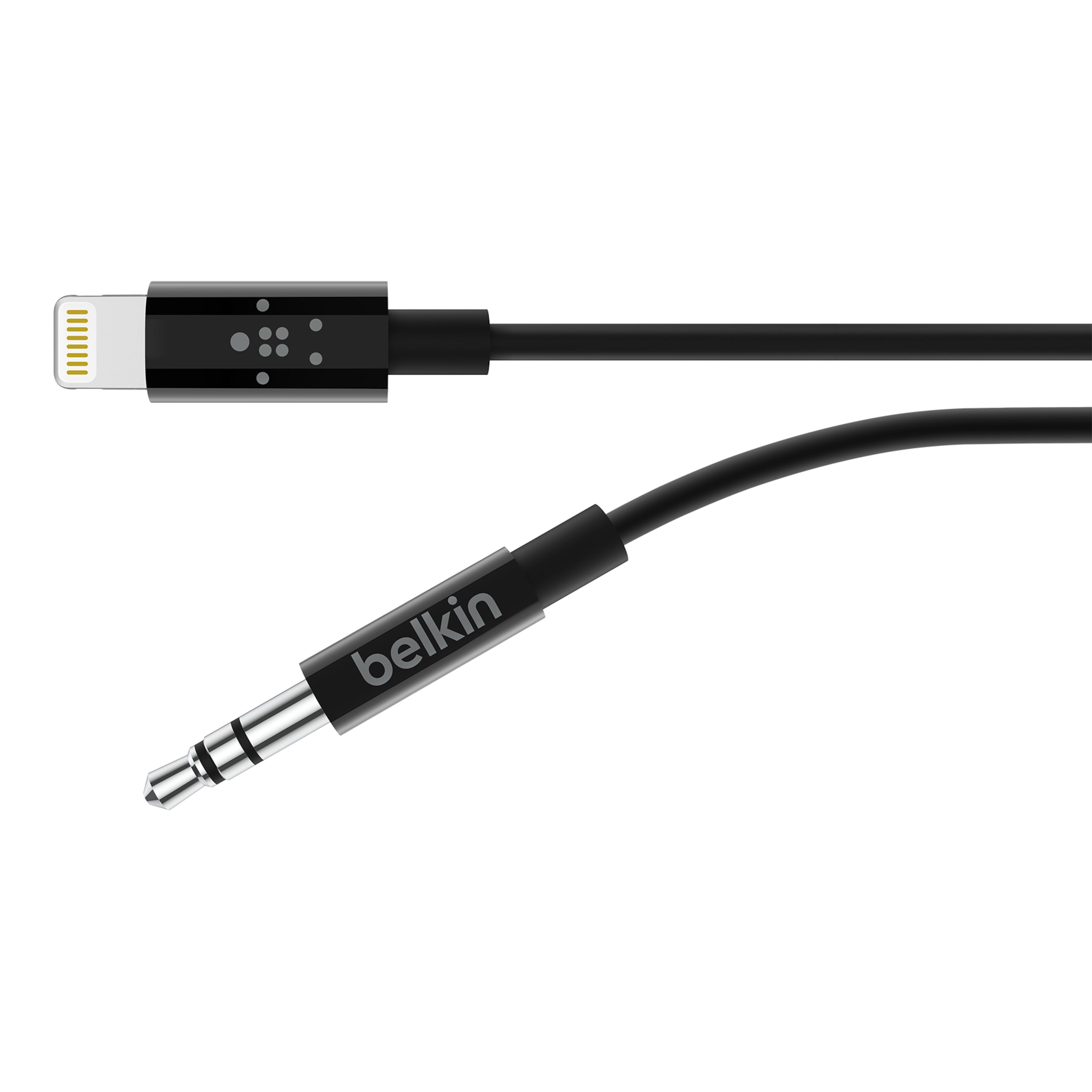 Belkin Lightning till 3,5 mm-kabel - iPhone-kablar | Kjell.com