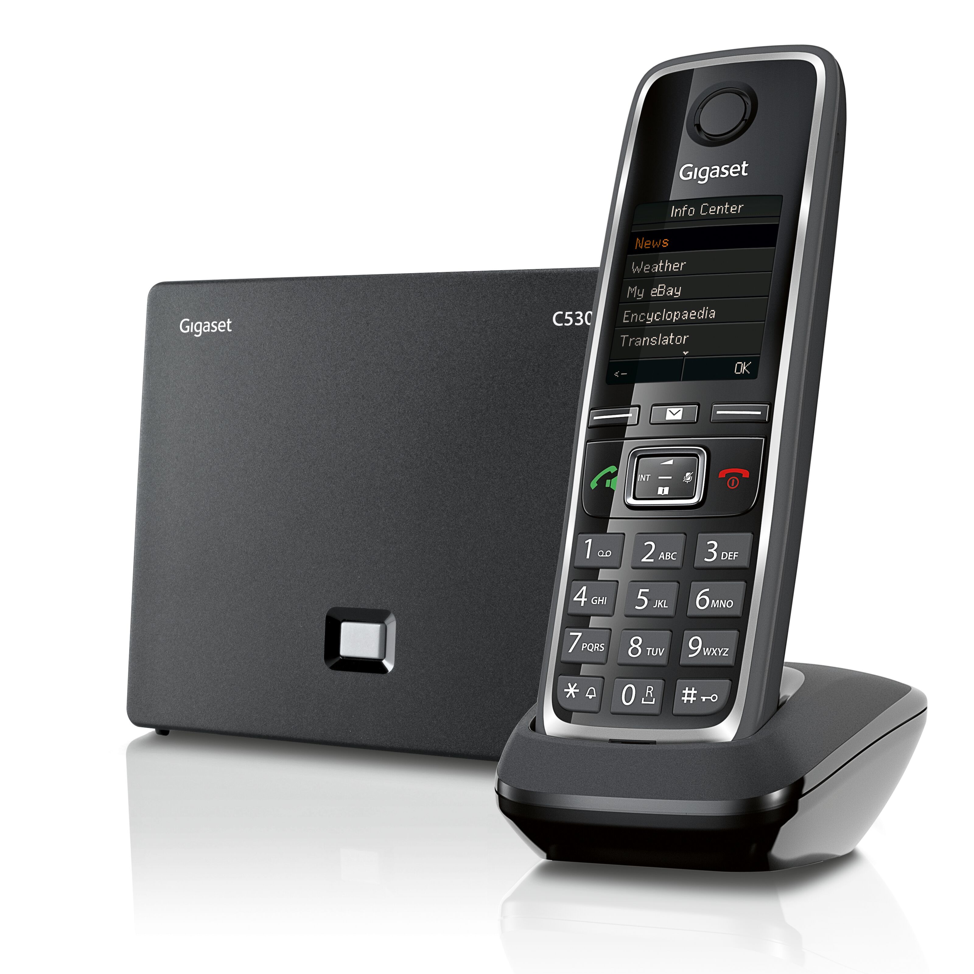 Gigaset C530IP VOIP-DECT Trådlös telefon - Trådlösa telefoner | Kjell.com