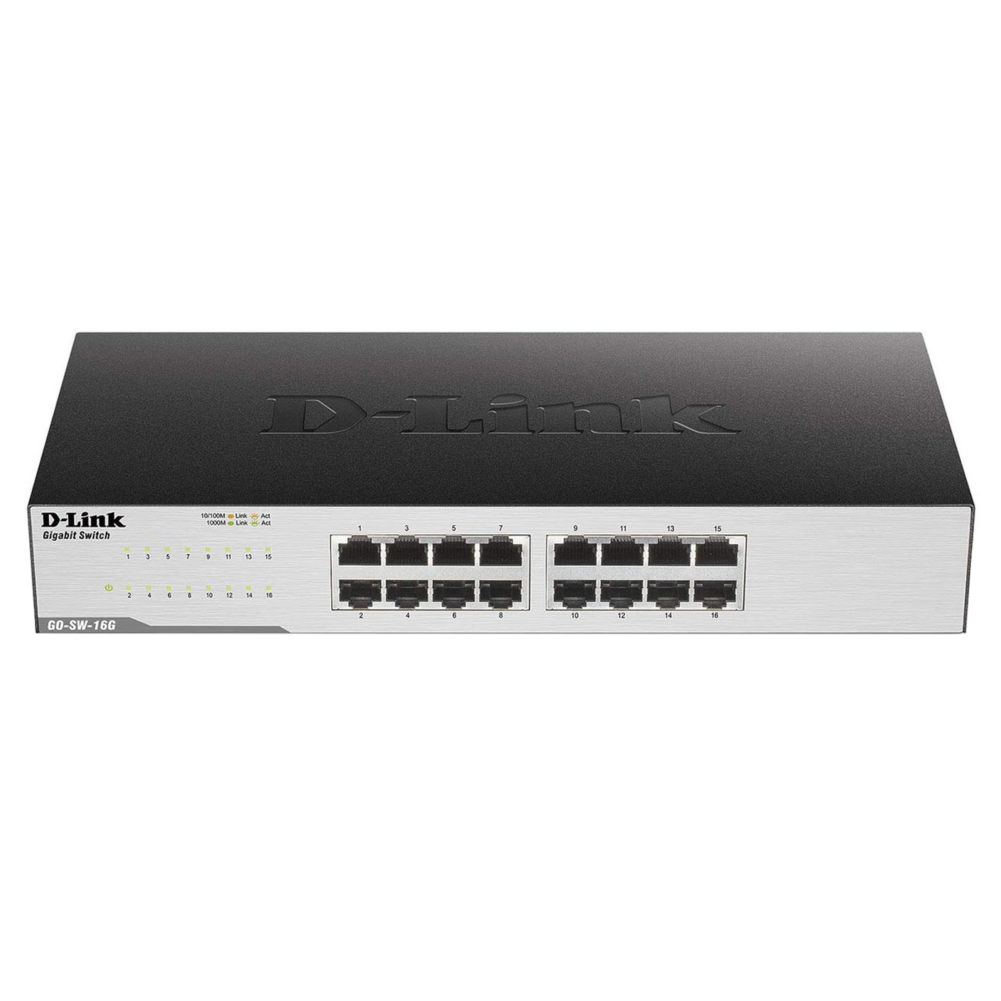 D-Link GO-SW-16G 16-port gigabitswitch - Switchar | Kjell & Company
