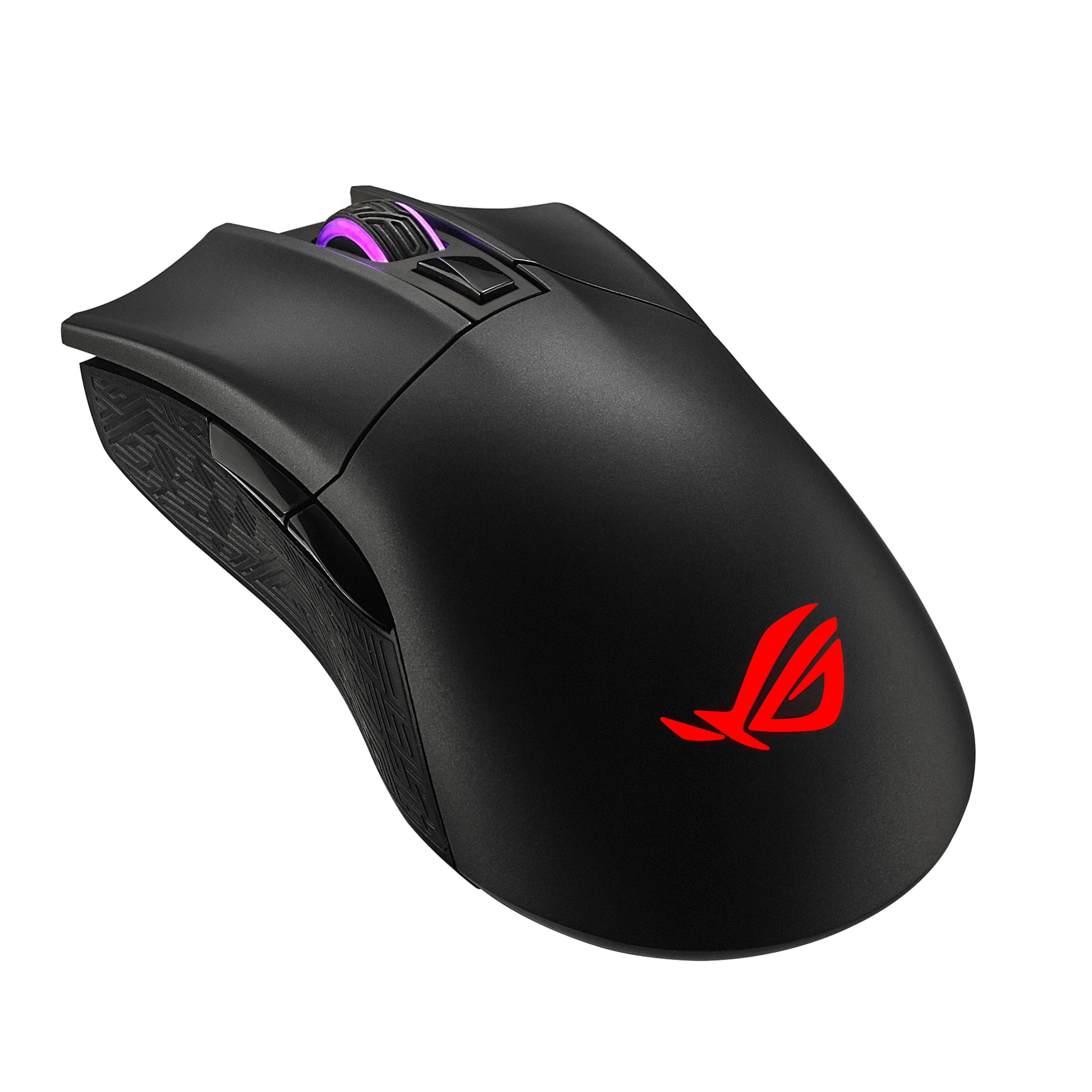 Asus ROG Gladius II Trådløs gaming-mus med 1 ms forsinkelse - Trådløs ...