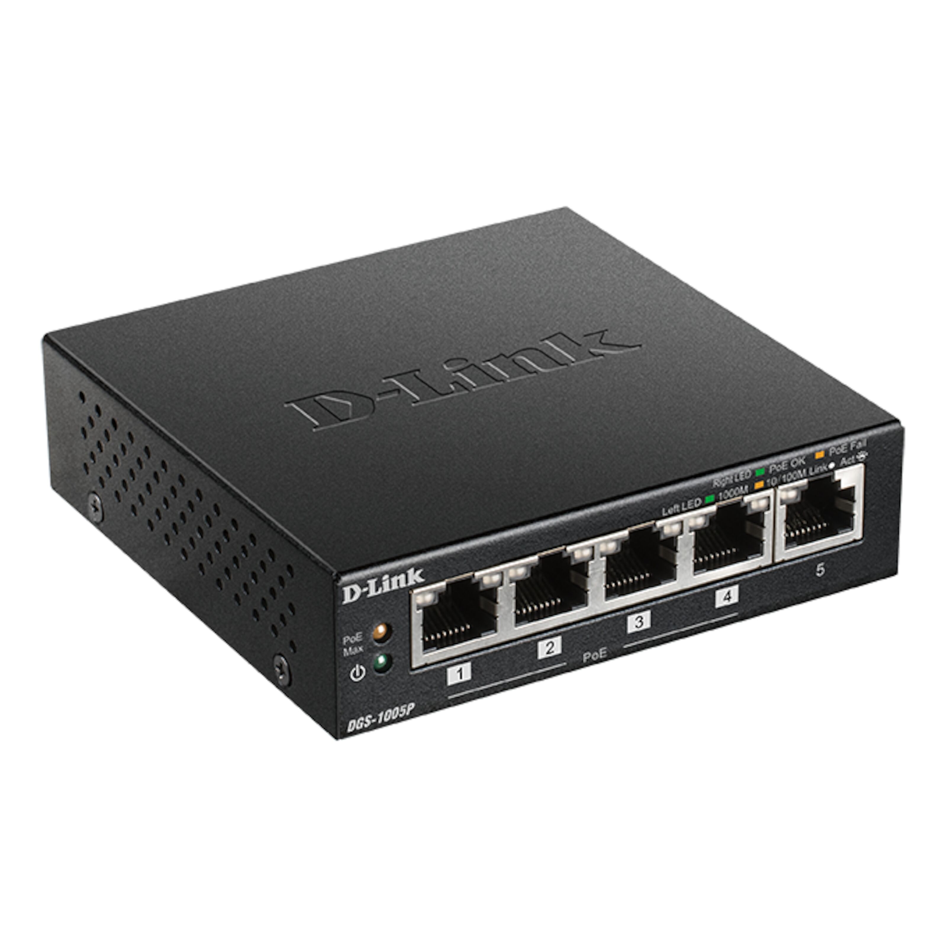 D-link DGS-1005 POE+-gigabitswitch 5 portar - Switchar | Kjell.com