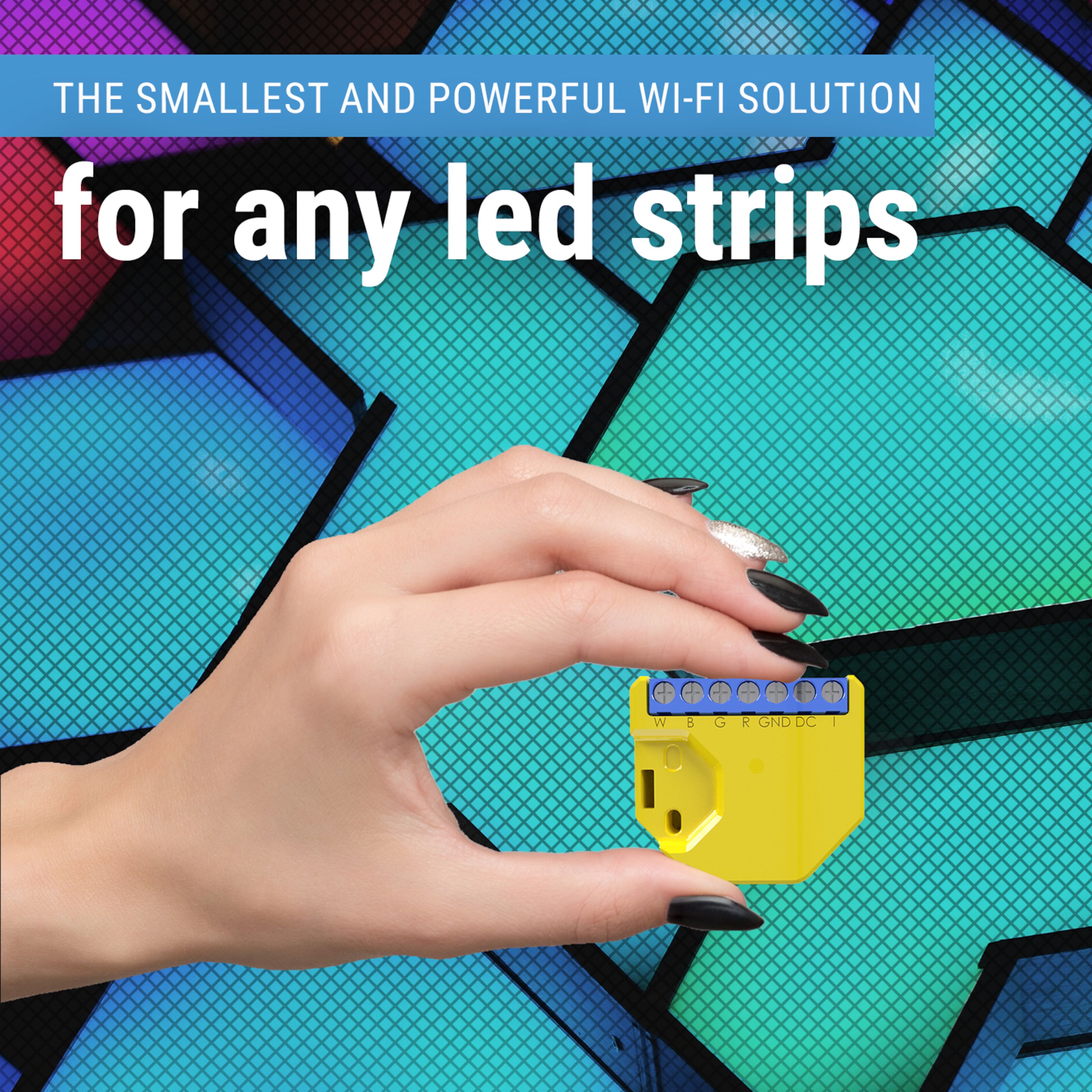 Shelly RGBW2 Controller för LED-lister - Shelly smarta hem | Kjell.com