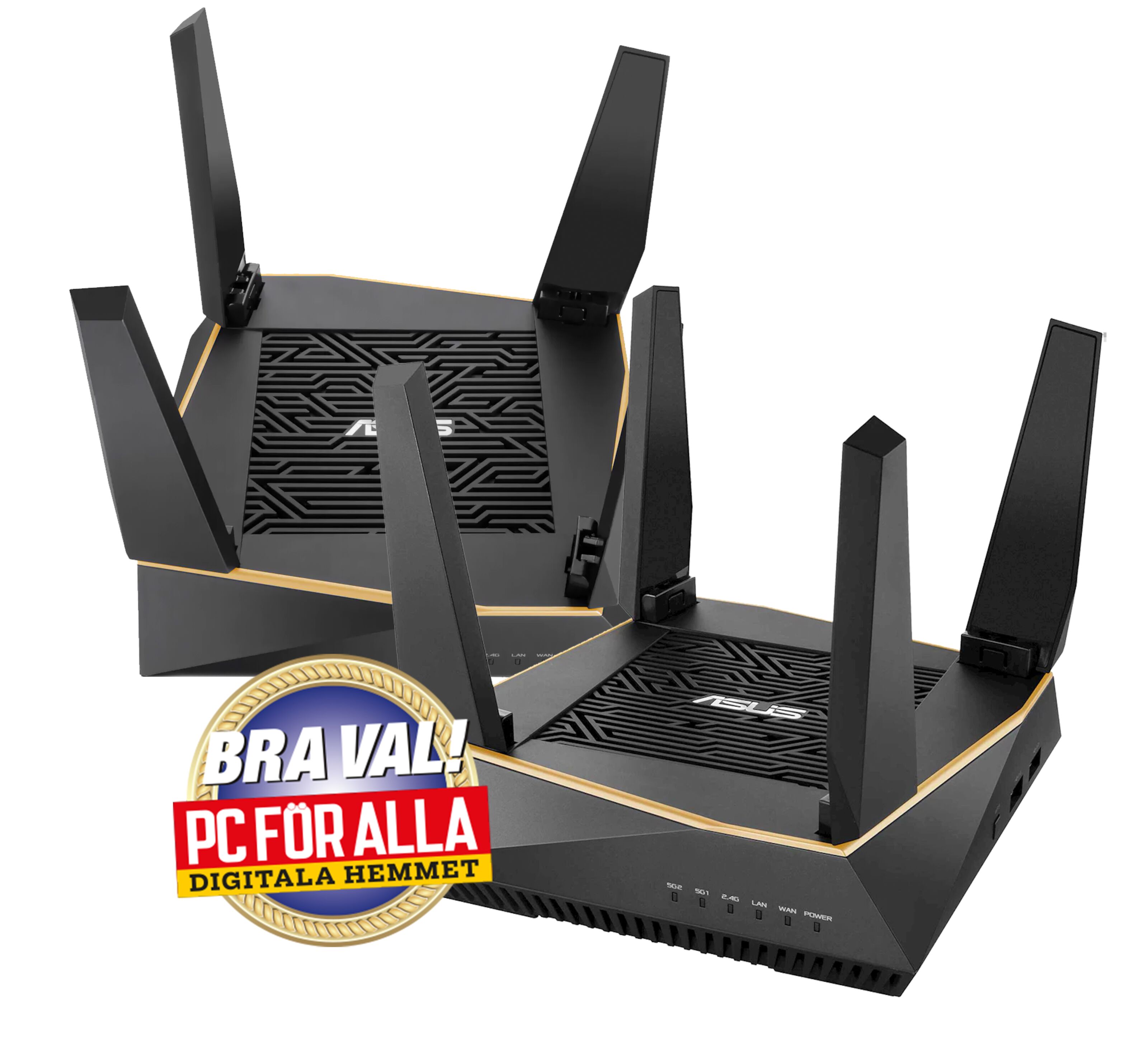 Asus RT-AX92U Trådlös router AX6100 2-pack - Trådlösa routrar | Kjell.com