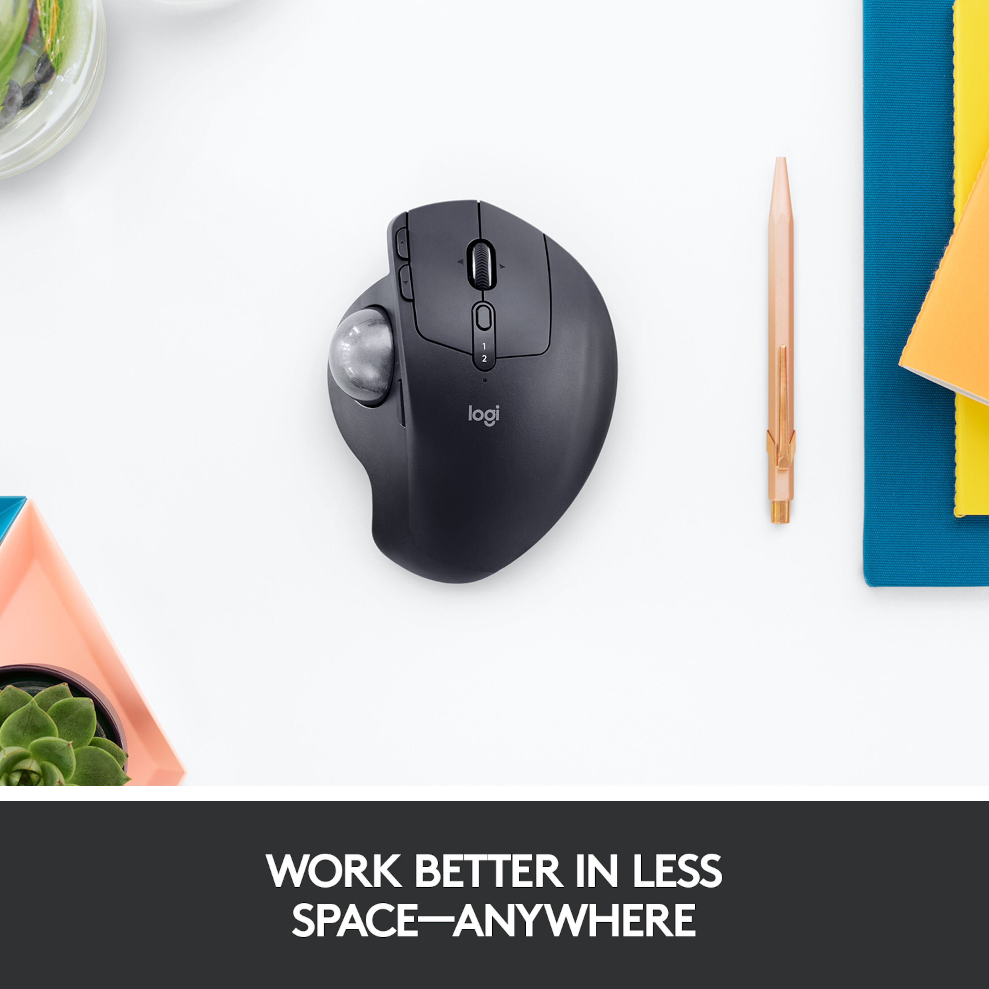 Logitech MX Ergo Trådlös styrkula - Trådlösa möss | Kjell.com