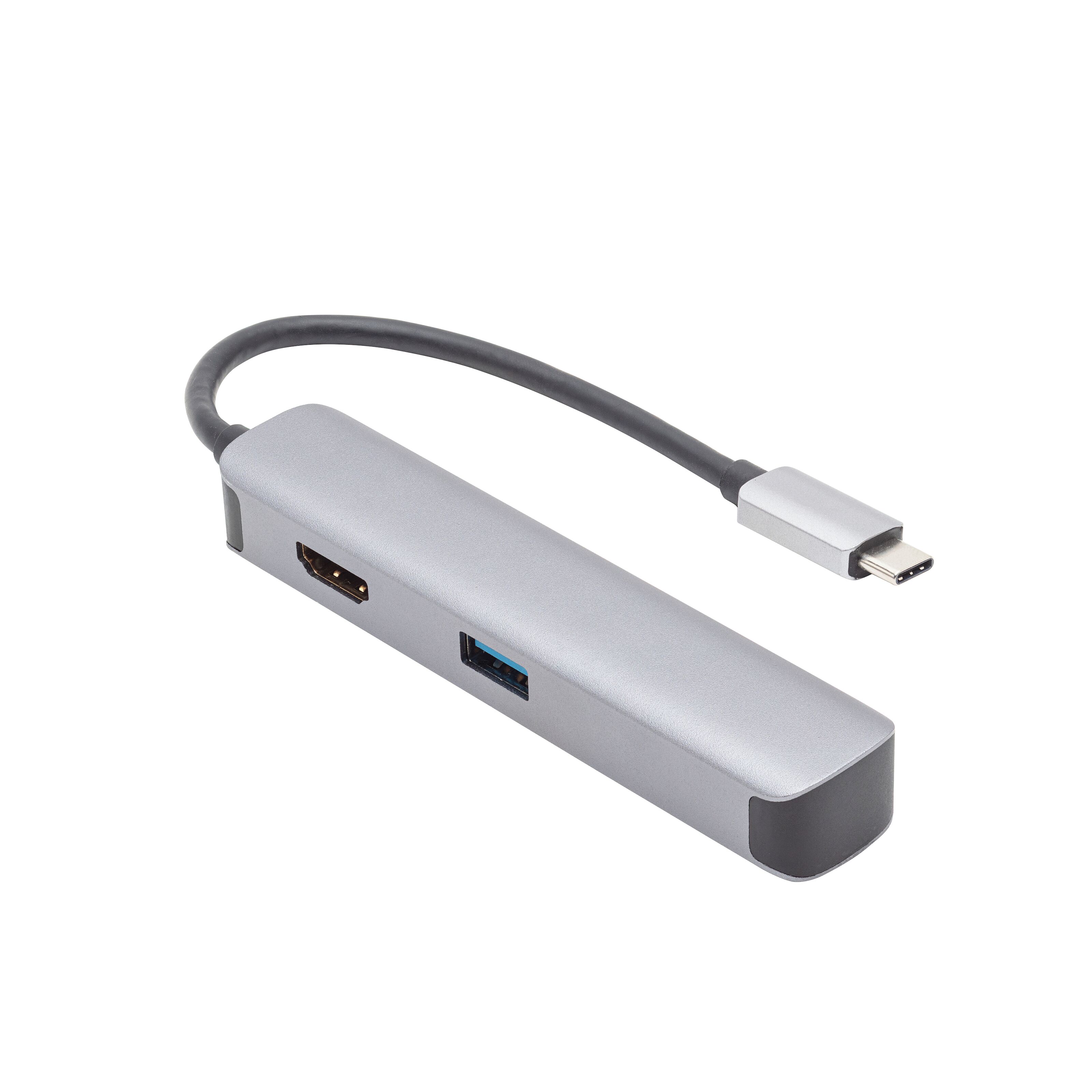 Plexgear Multiadapter för USB-C med 5 anslutningar - Multiadaptrar ...