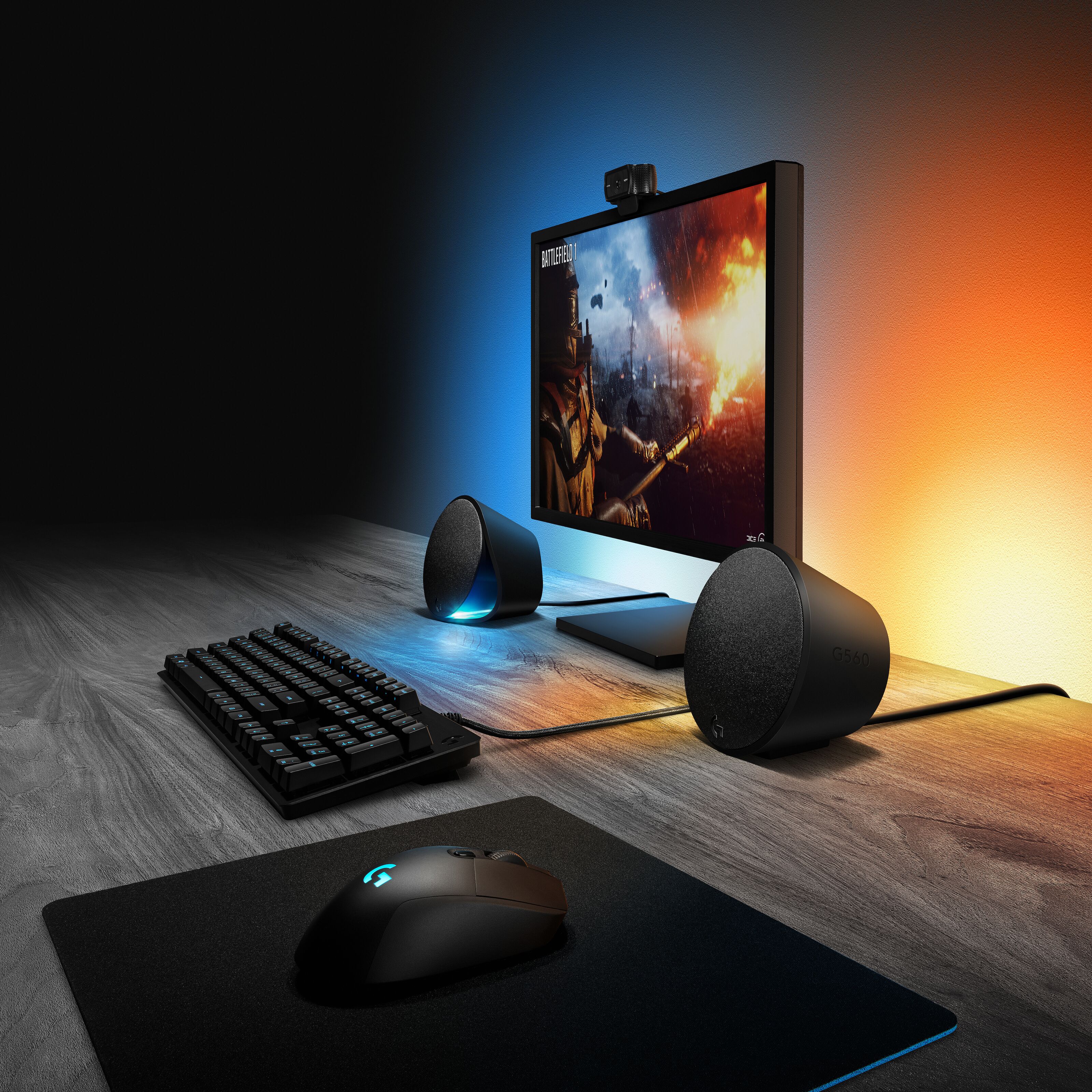 Logitech G560 Lightsync Gaminghögtalare - Datorhögtalare | Kjell.com