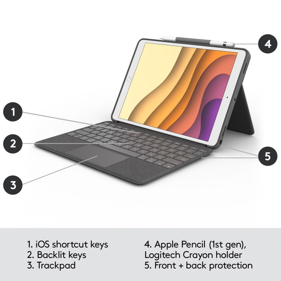 Logitech Combo Touch Tastaturetui for iPad Air 2019/Pro 10,5 - iPad Pro ... Logitech Combo Touch Tastaturetui for iPad Air 2019/Pro 10,5 - iPad Pro ...