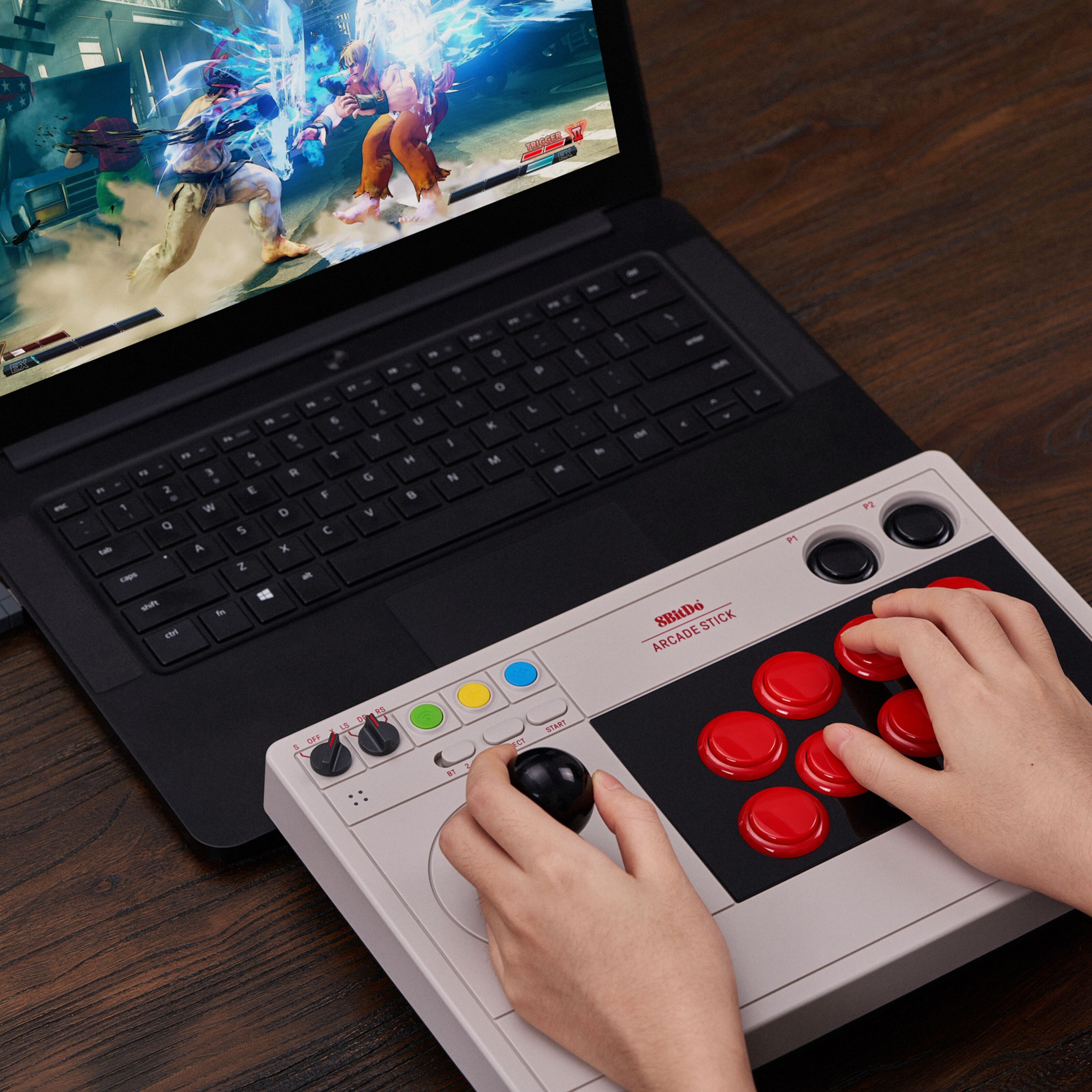 8Bitdo Arcade Stick - Handkontroller | Kjell.com