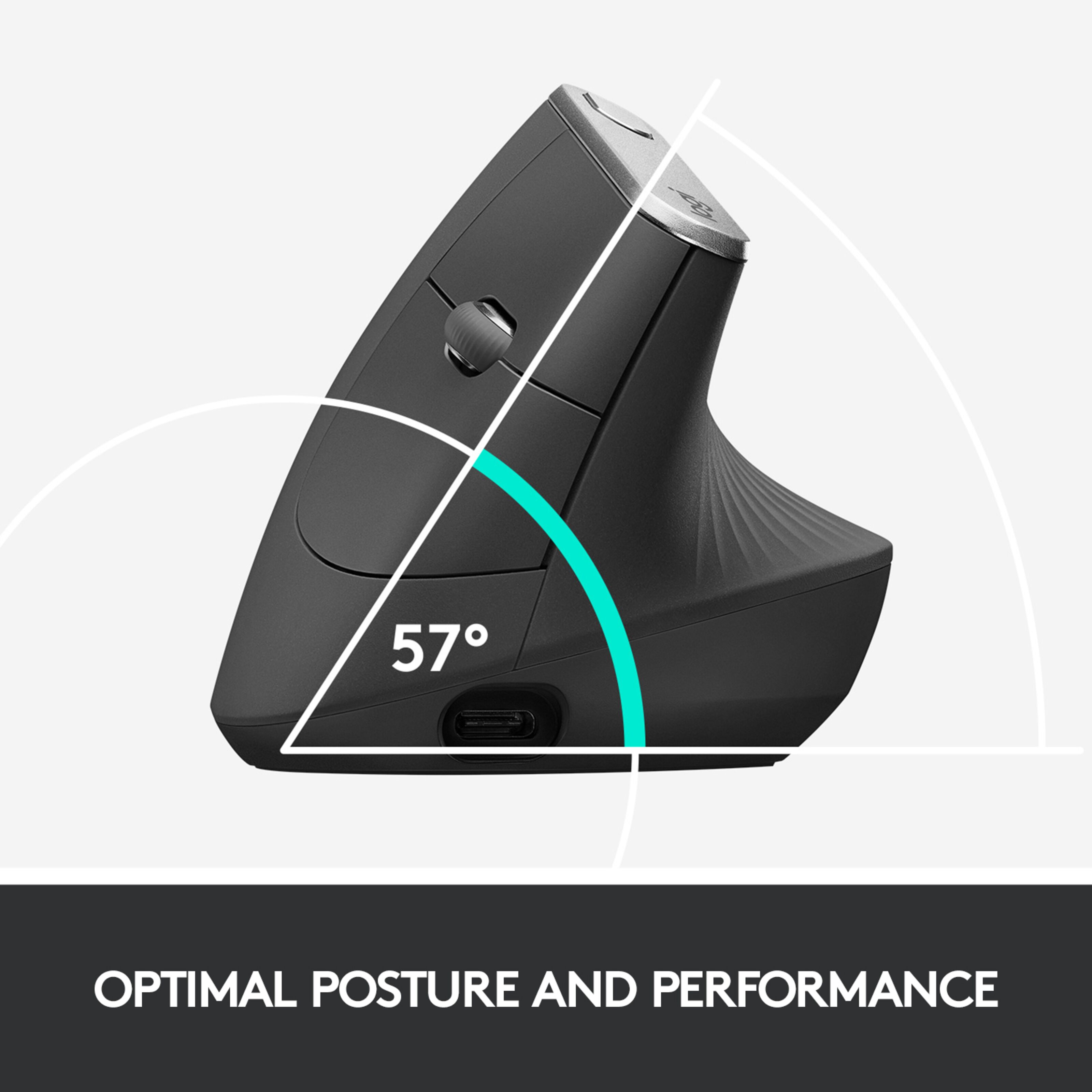 Logitech MX Vertical Trådlös datormus - Trådlösa möss | Kjell.com