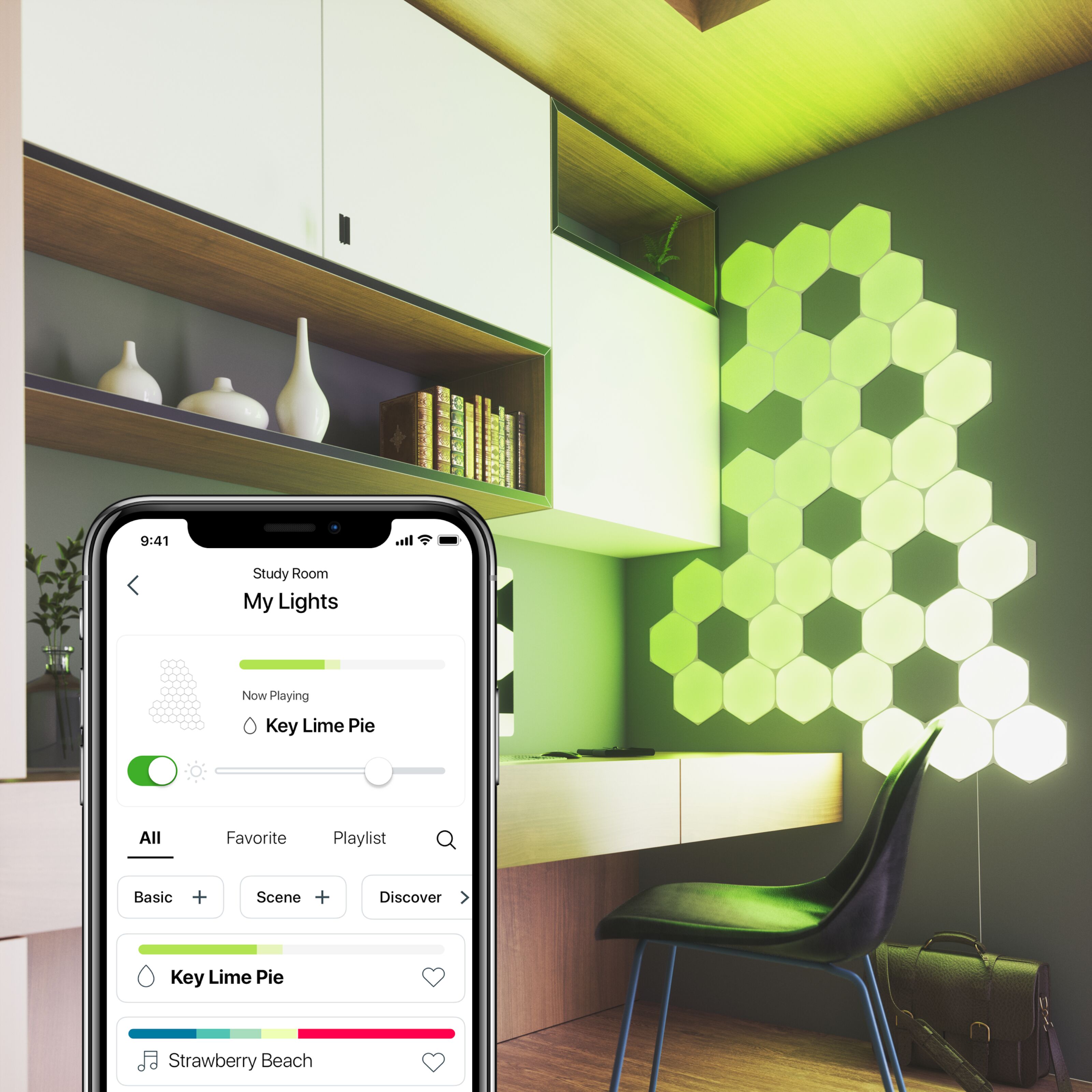 Nanoleaf Shapes Hexagon Startpaket - Homekit | Kjell.com