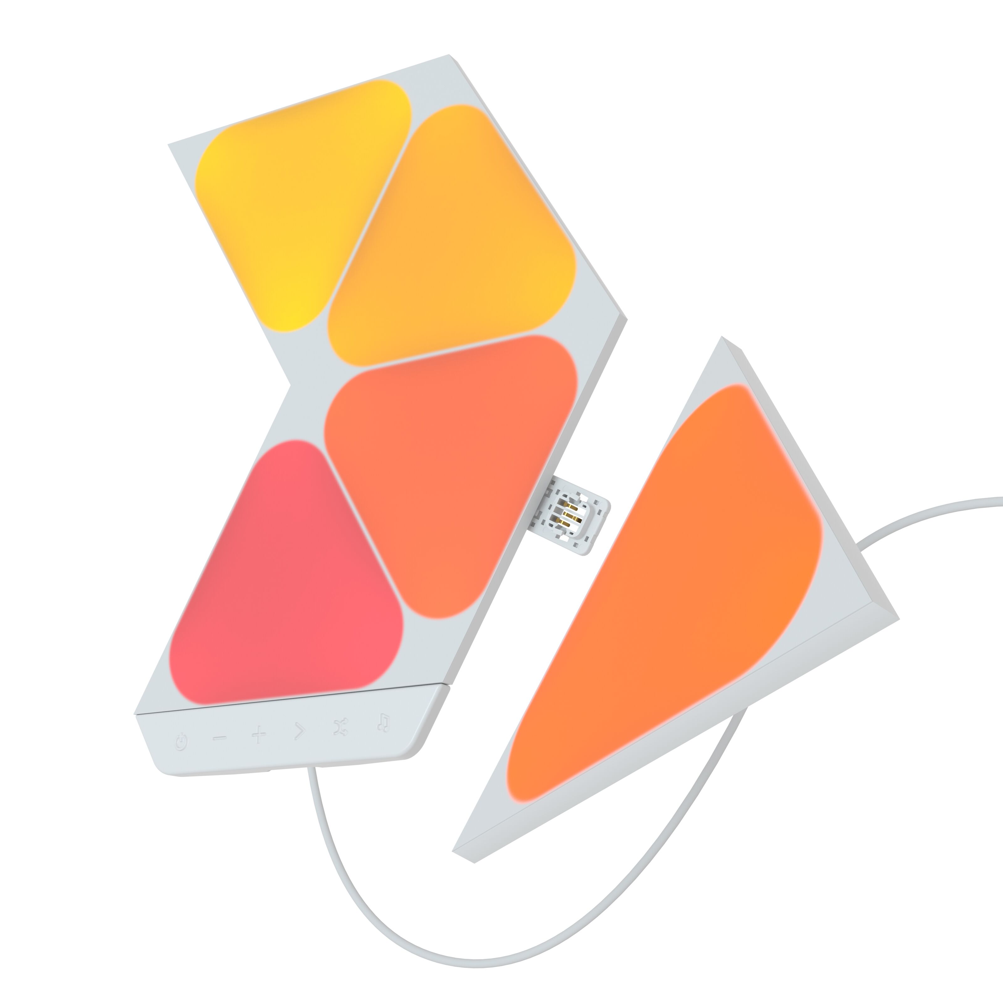 Nanoleaf Shapes Mini-triangles Startpaket 5 paneler - Homekit | Kjell.com