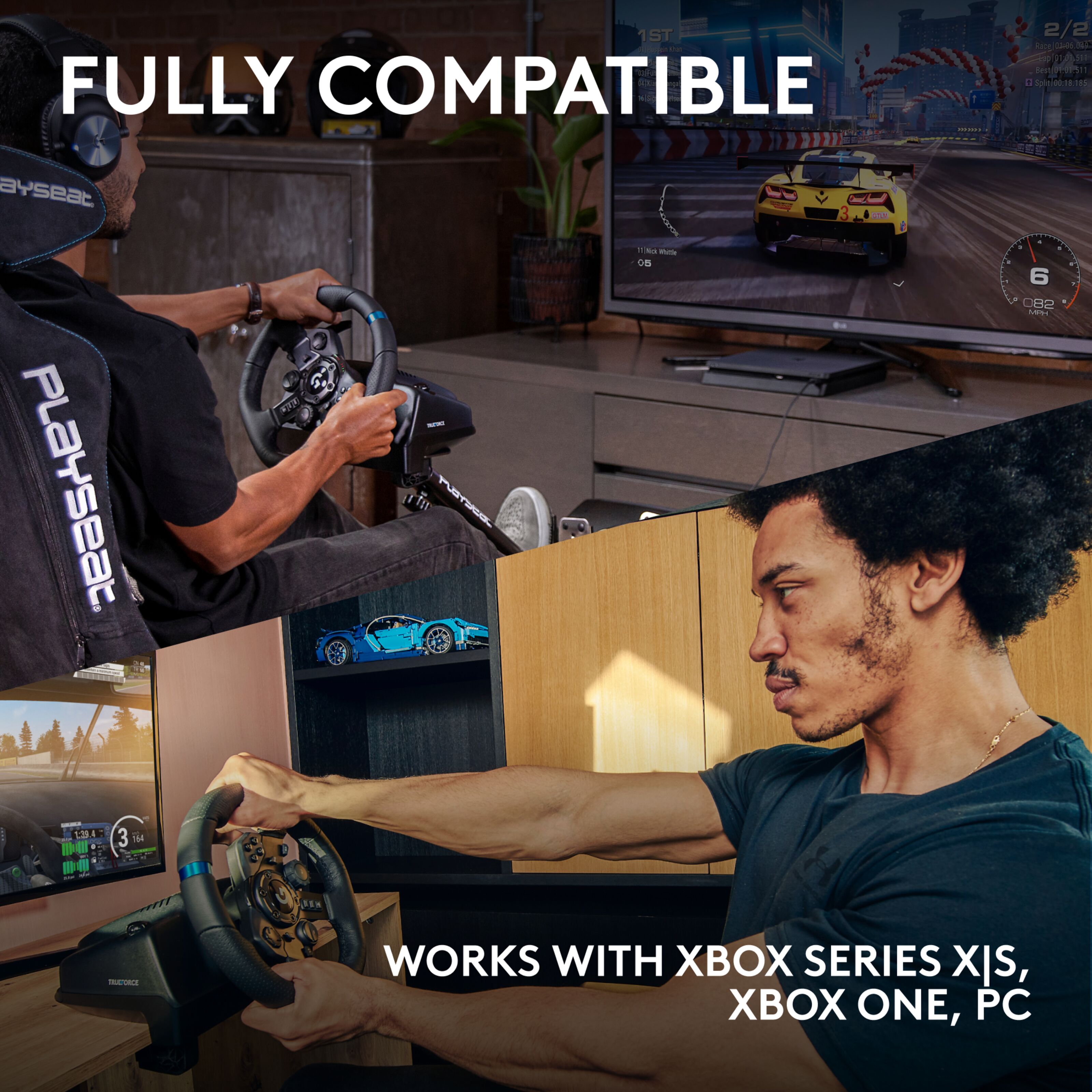 Logitech G 923 Driving Force Ratt till Xbox och PC - Ratt och pedaler ...