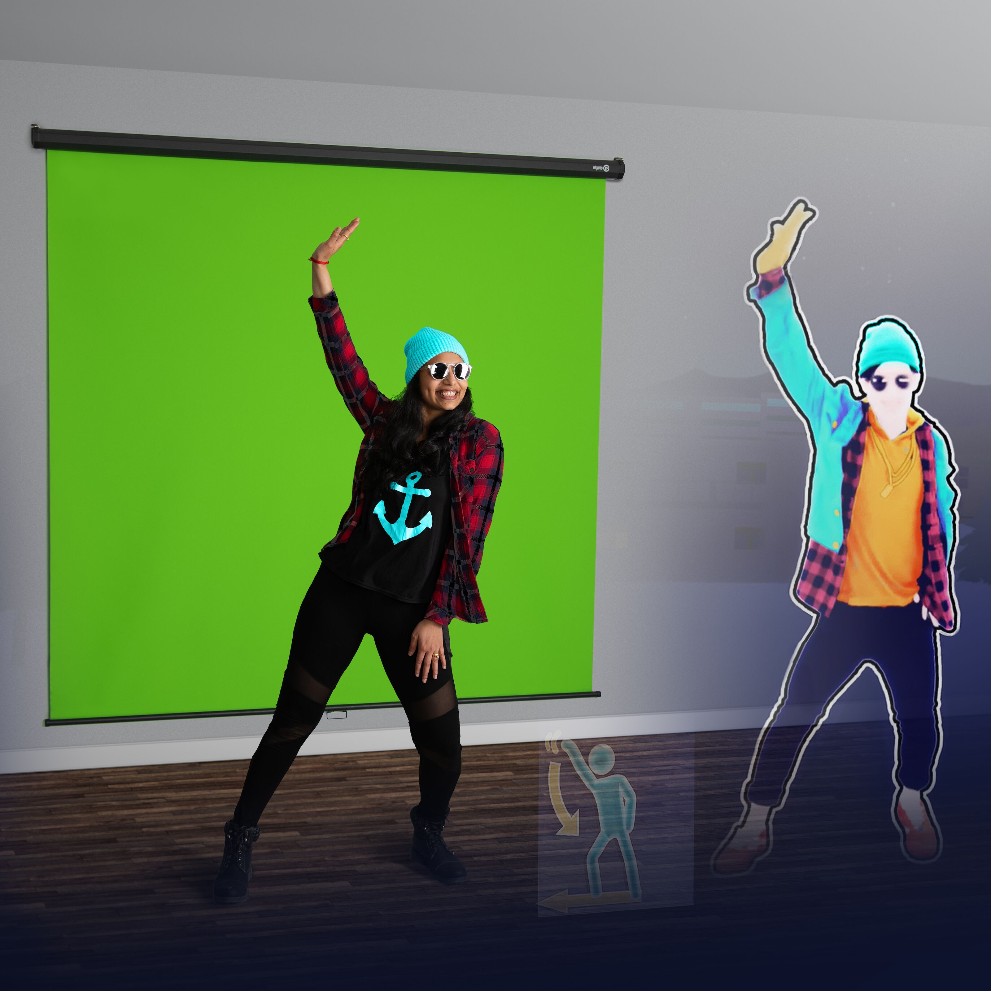 Elgato Greenscreen MT för tak- och väggmontering - Streaming-tillbehör ...