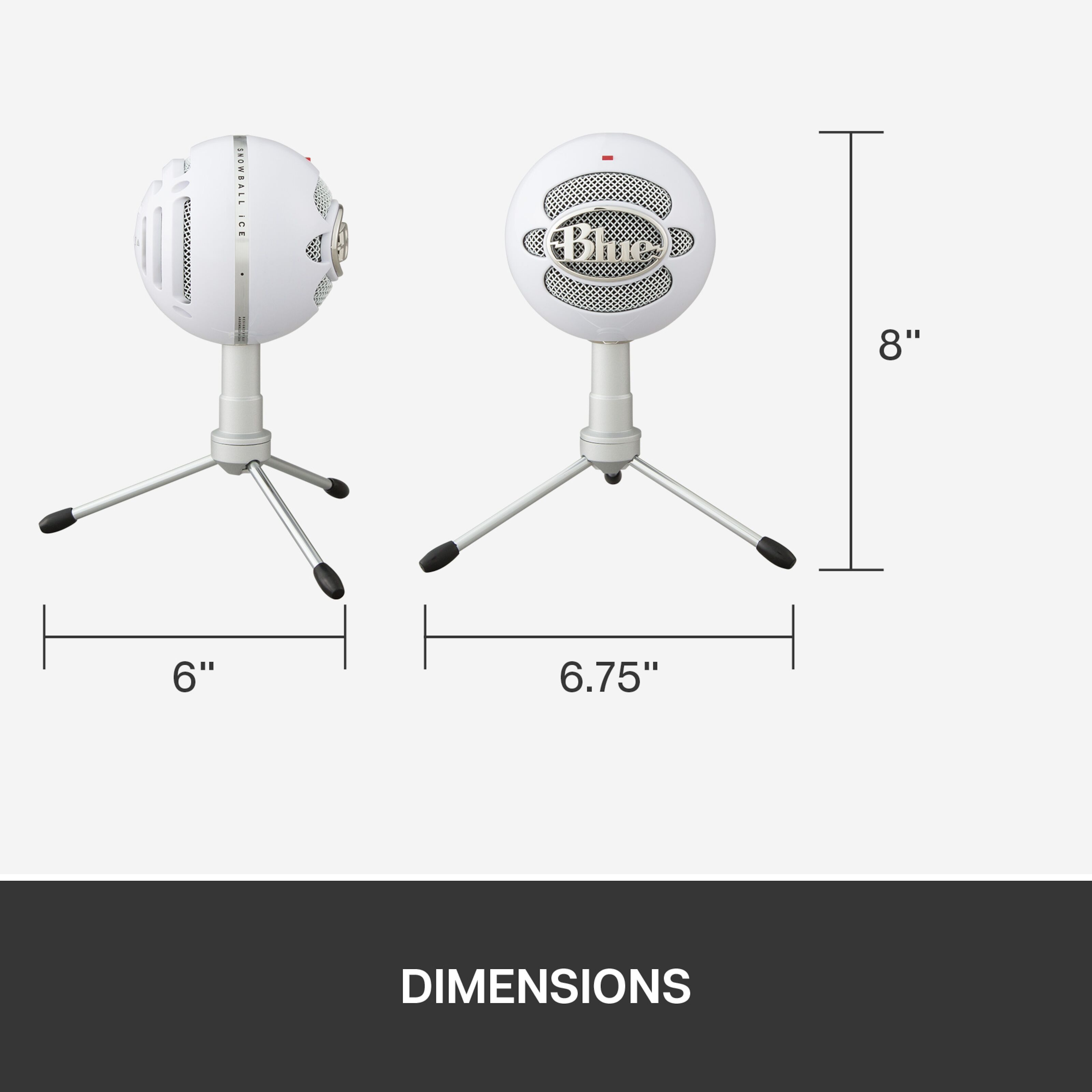 Logitech C Blue Snowball iCE USB-stereomikrofon - Streaming-tillbehör ...