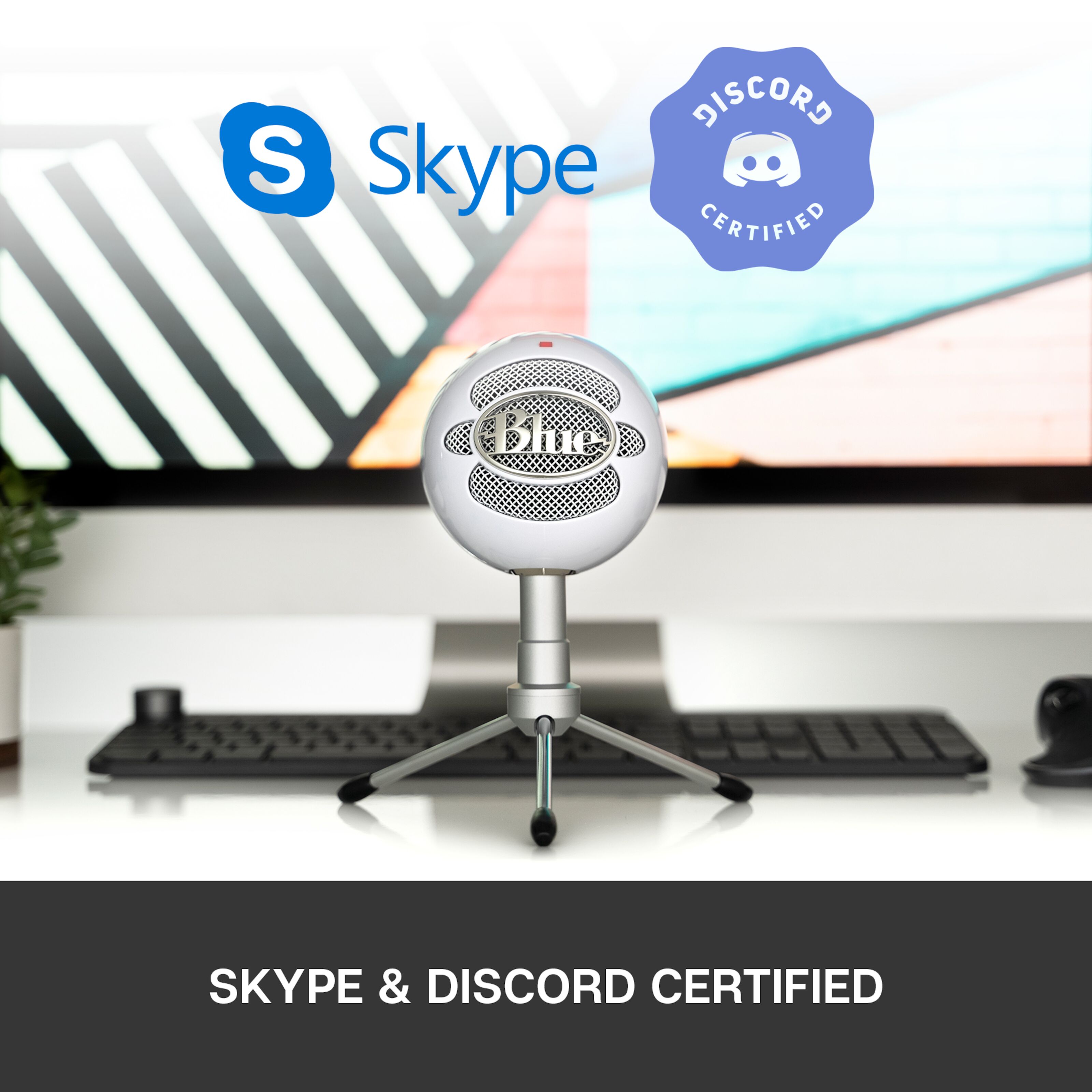 Logitech C Blue Snowball iCE USB-stereomikrofon - Streaming-tillbehör ...