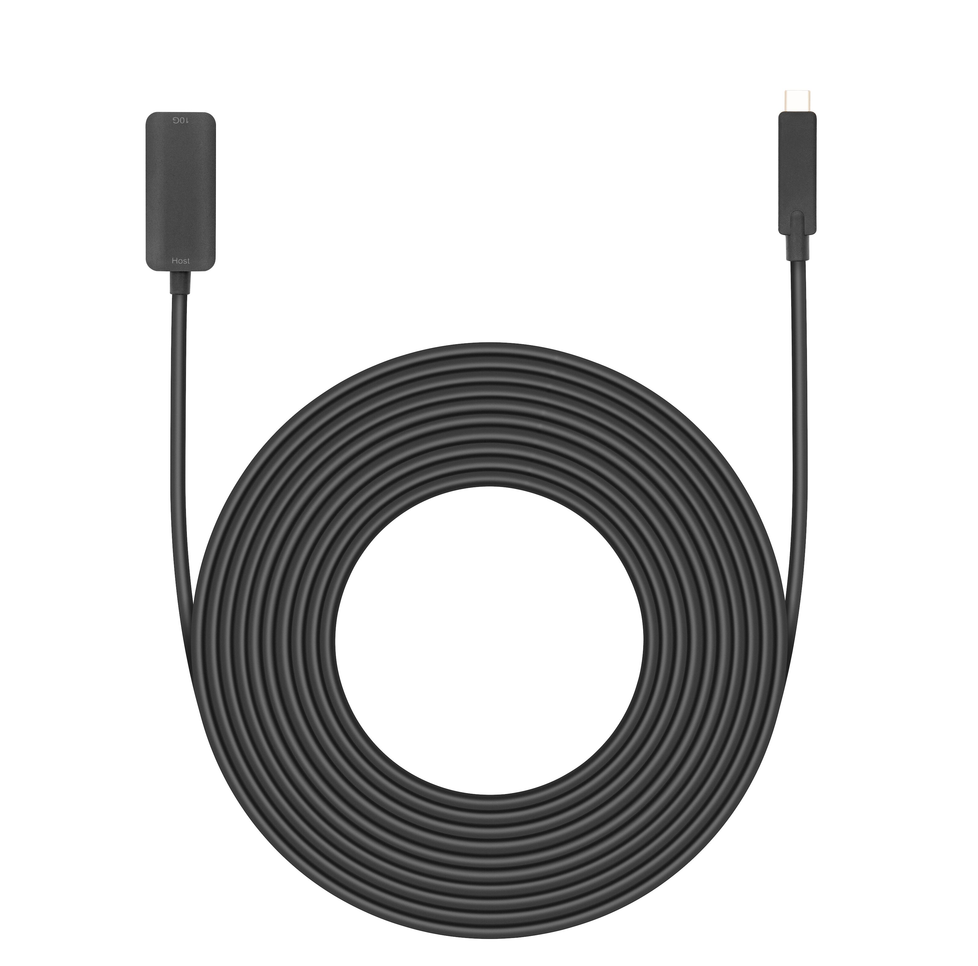 Plexgear Aktiv USB 3.2 förlängningskabel, 5 m - USB-kablar | Kjell.com