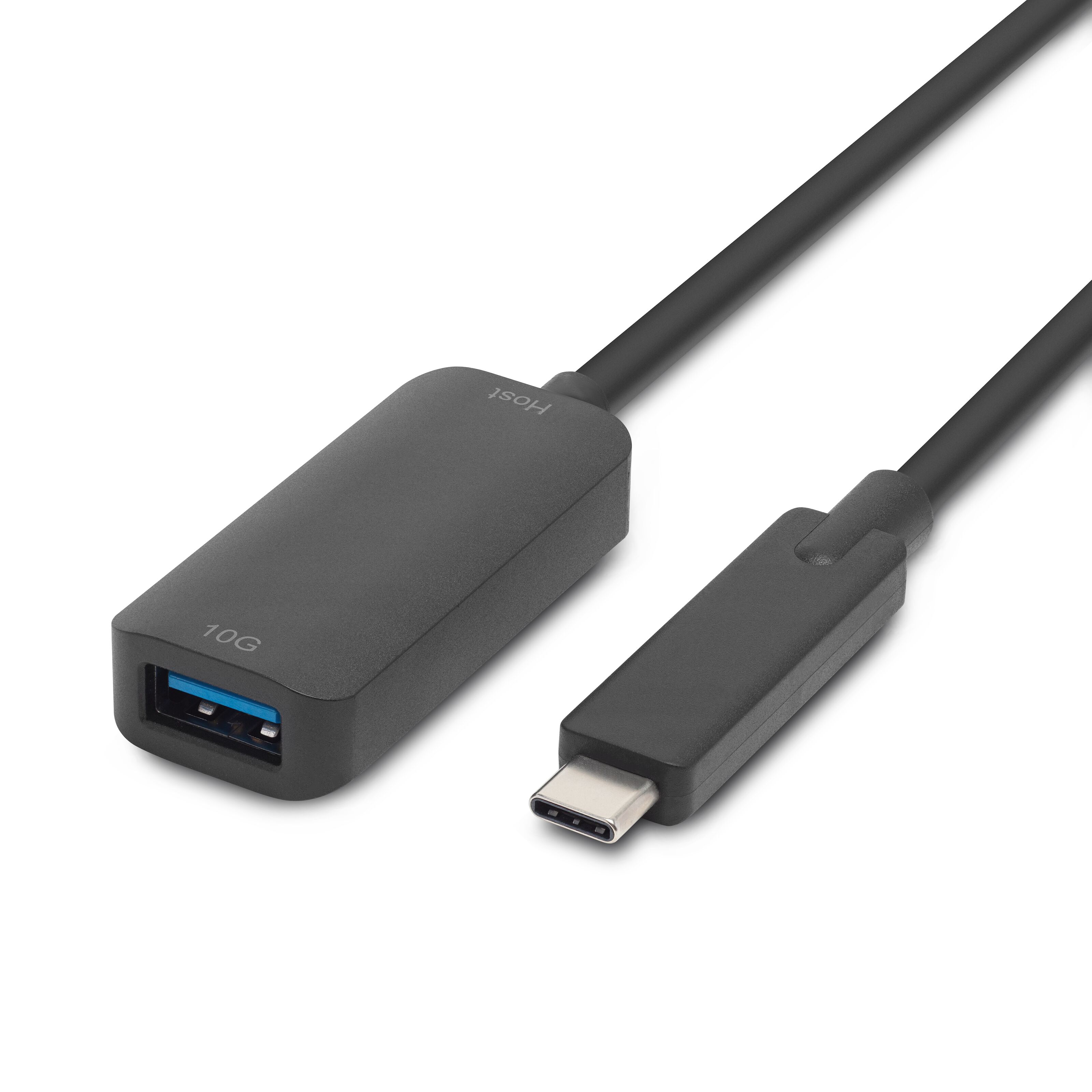 Plexgear Aktiv USB 3.2 förlängningskabel, 5 m - USB-kablar | Kjell.com