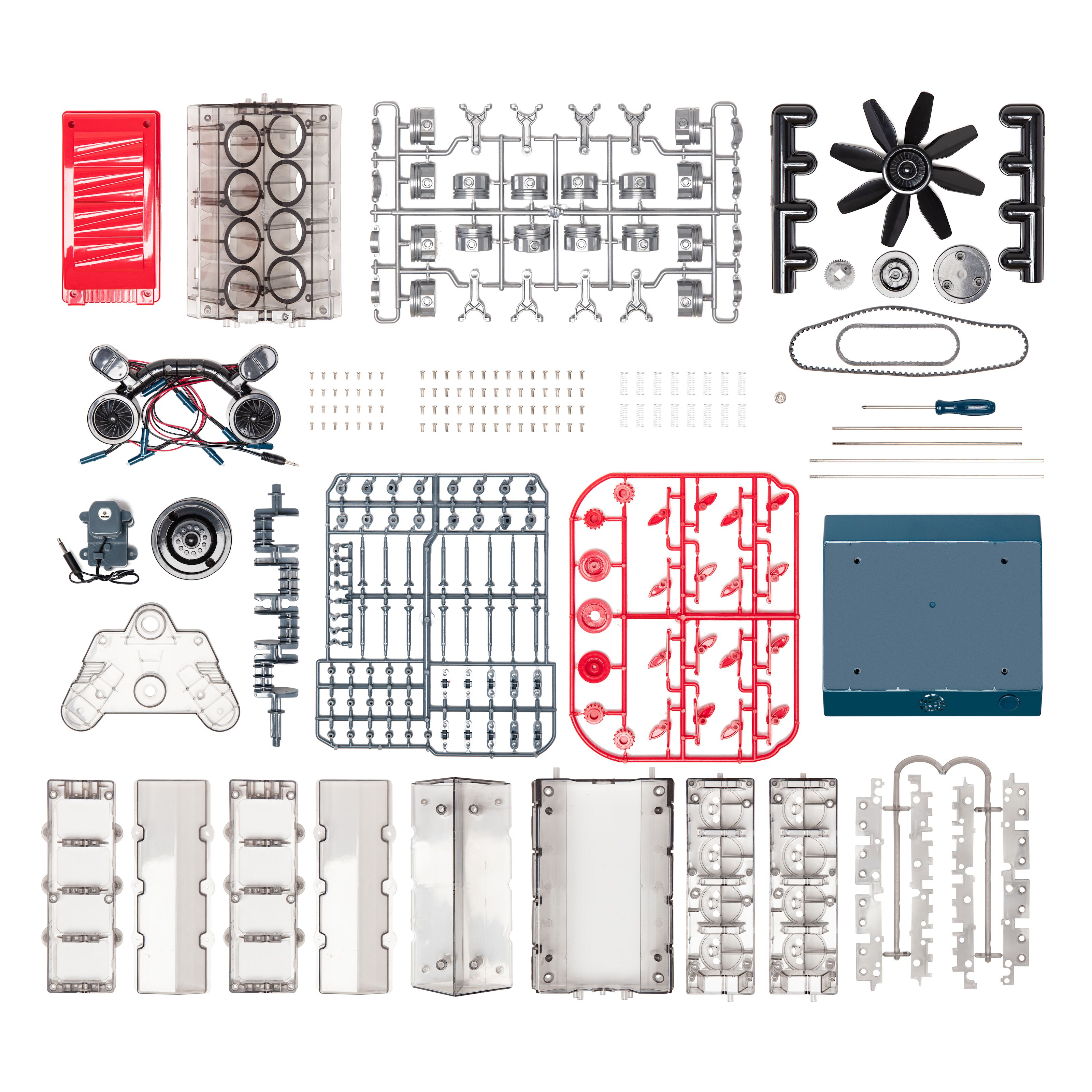 Playknowlogy V8-motor - byggesett - Kits | Kjell.com