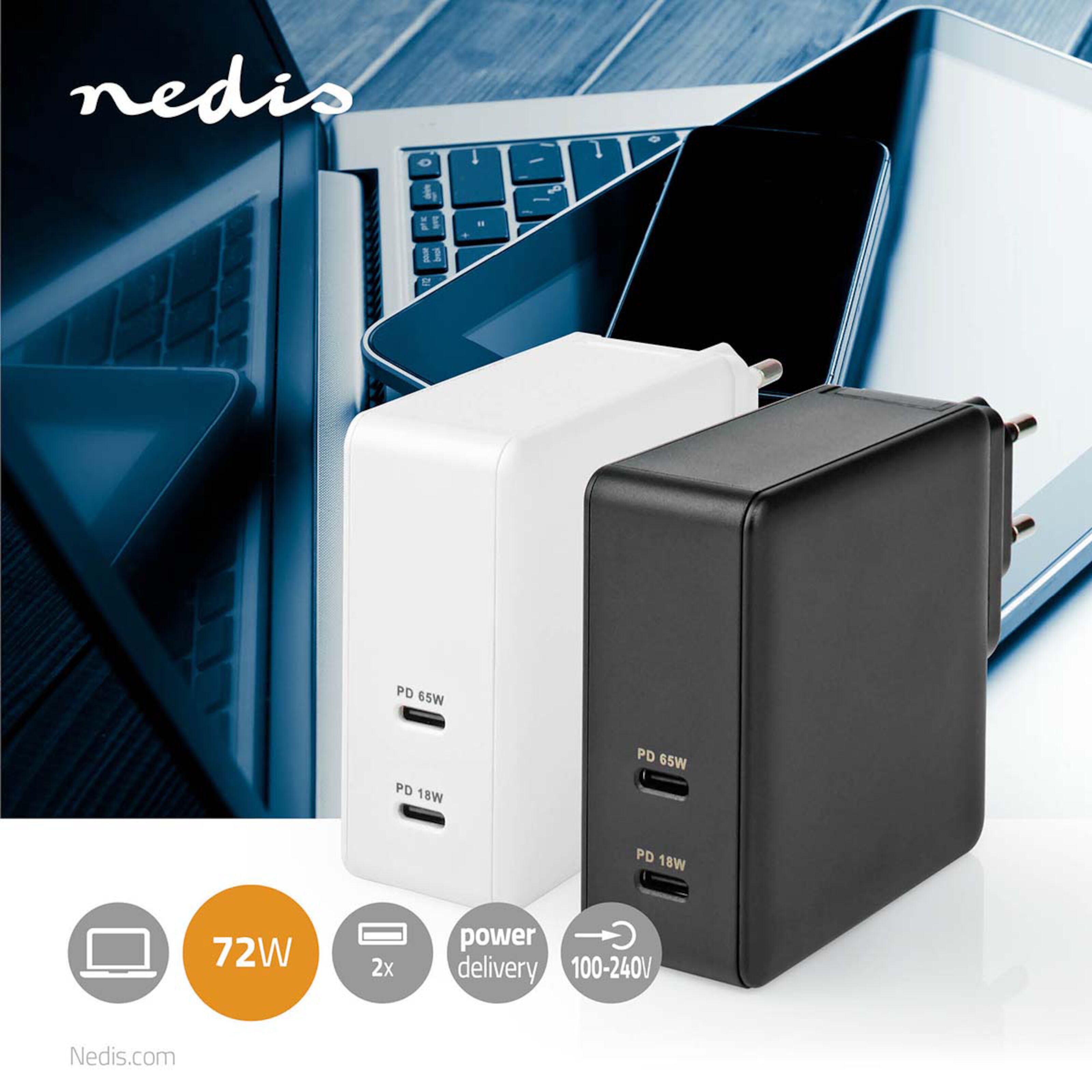 USB-C PD 3.0-Laddare 65 W - USB-laddare | Kjell.com