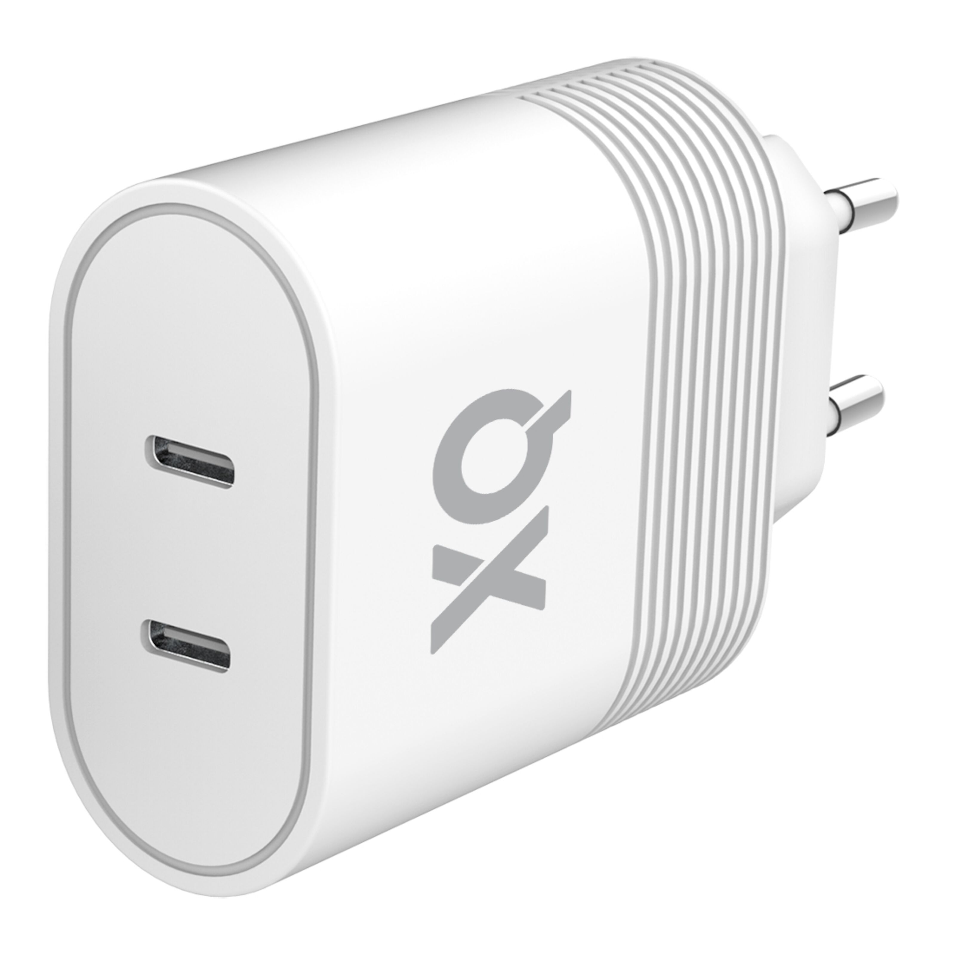 Xqisit 2×20 W USB-C PD & QC-laddare – Laddare