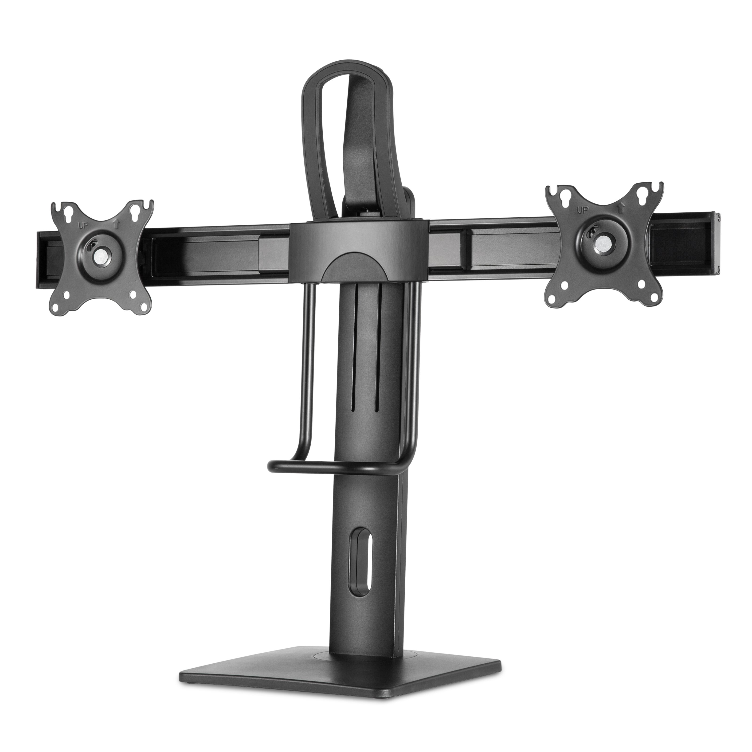 Plexgear Justerbart skjermstativ for 2 skjermer 17–27" - Bordfeste for ...