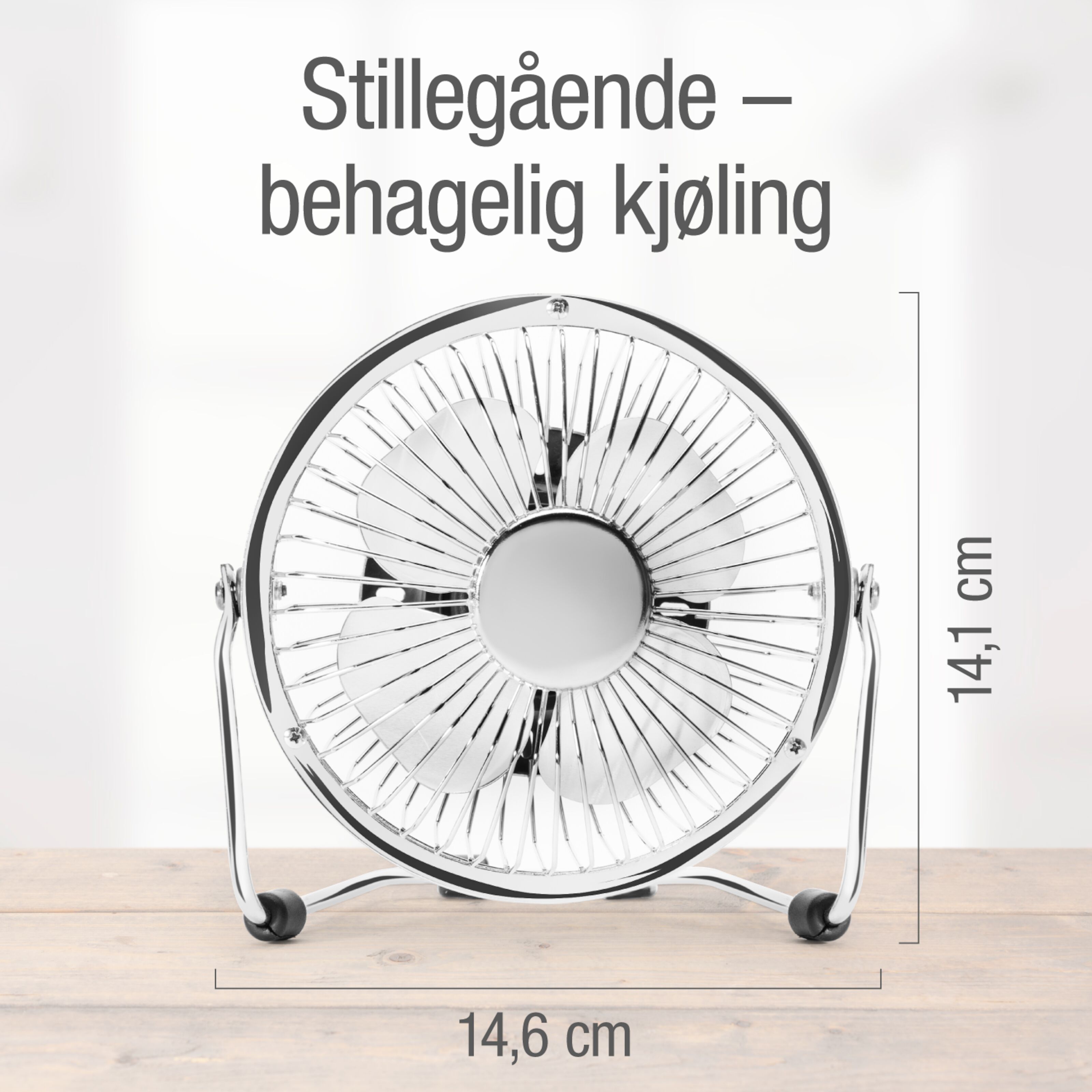 Rubicson USB-bordvifte Ø14 cm - USB-vifter | Kjell.com