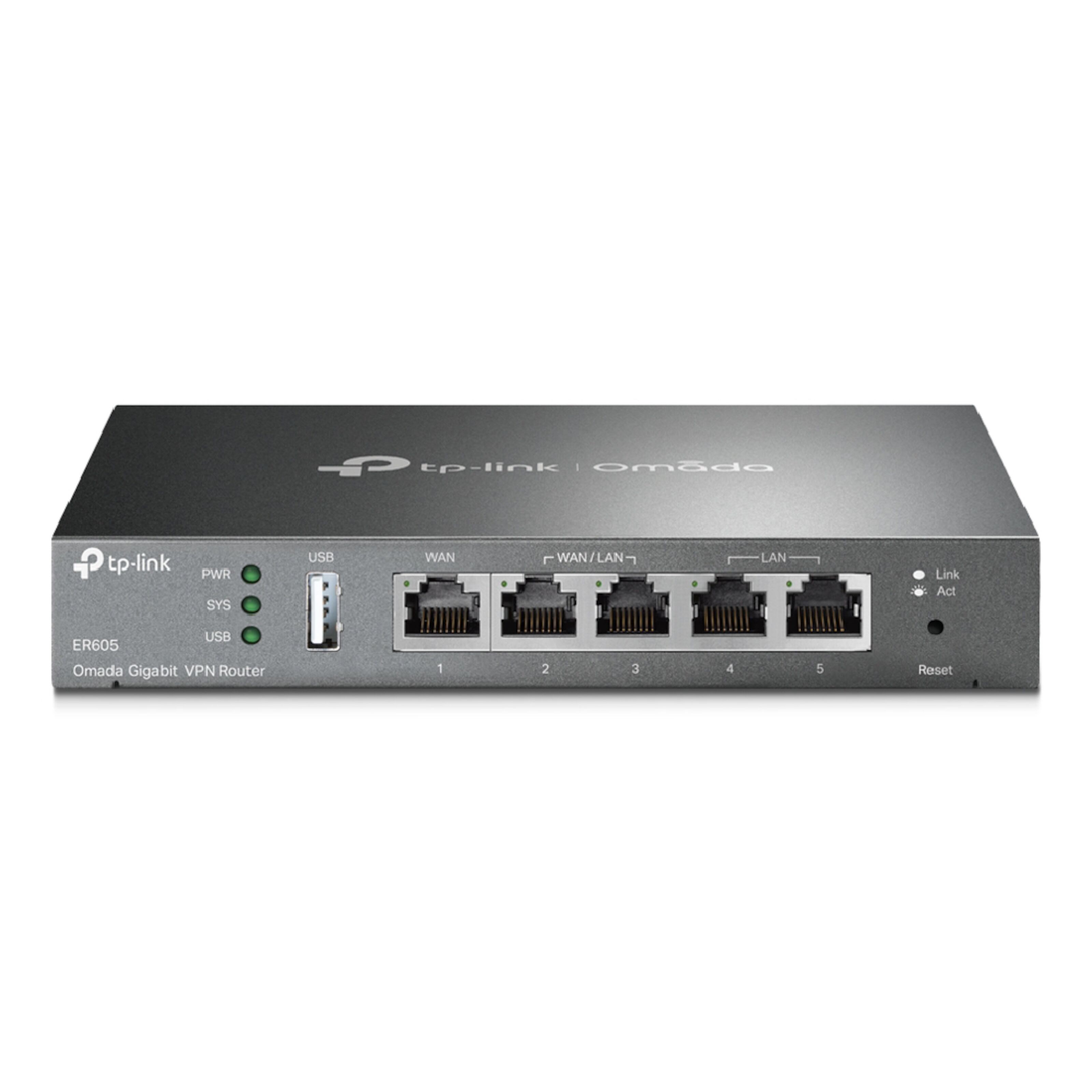 TP-link ER605 (TL-R605) V2 Omada Gigabit VPN Router - Routrar för ... TP-link ER605 (TL-R605) V2 Omada Gigabit VPN Router - Routrar för ...