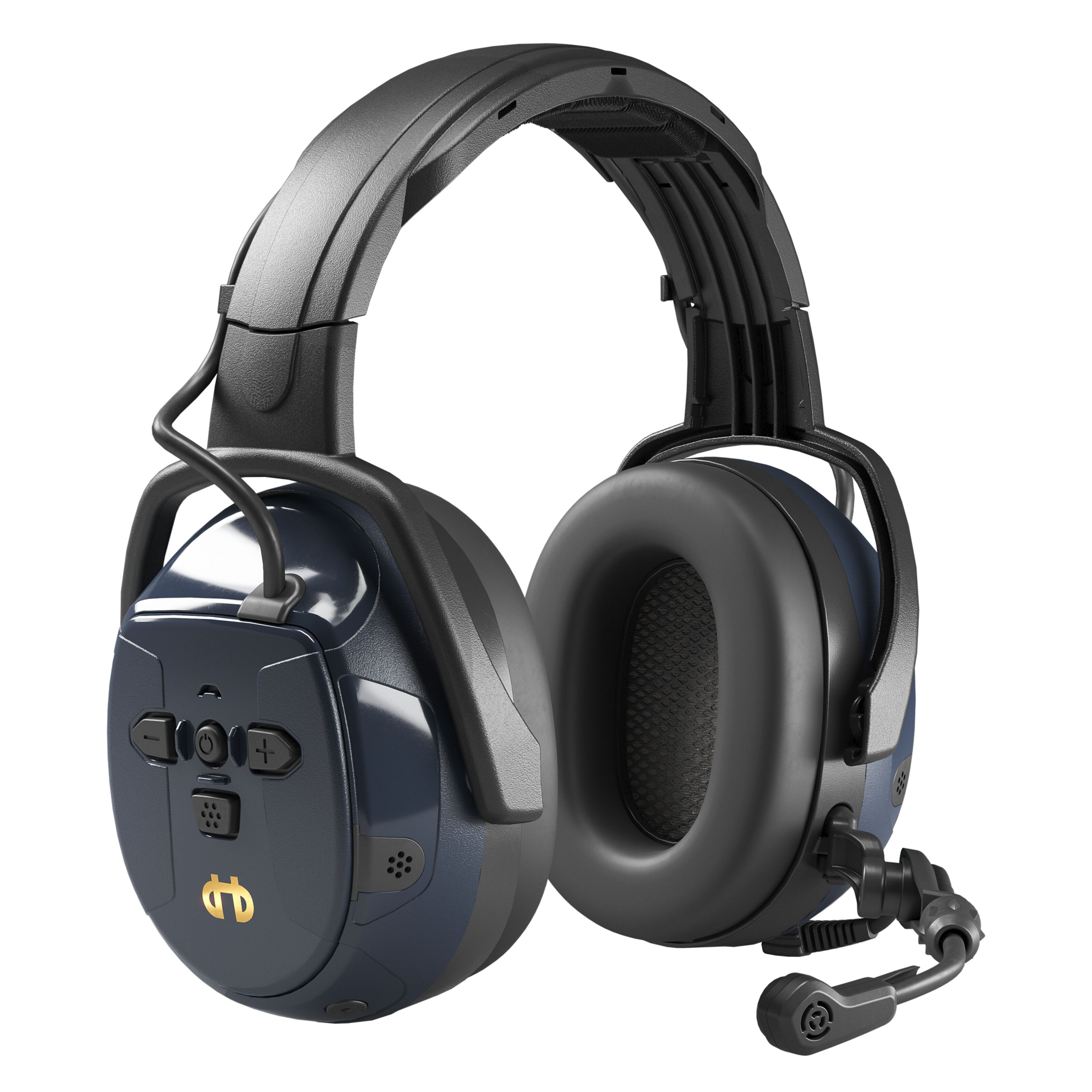 Hellberg Xstream MP Hørselvern med Multipoint og boommikrofon - Hørselvern | Kjell & Company