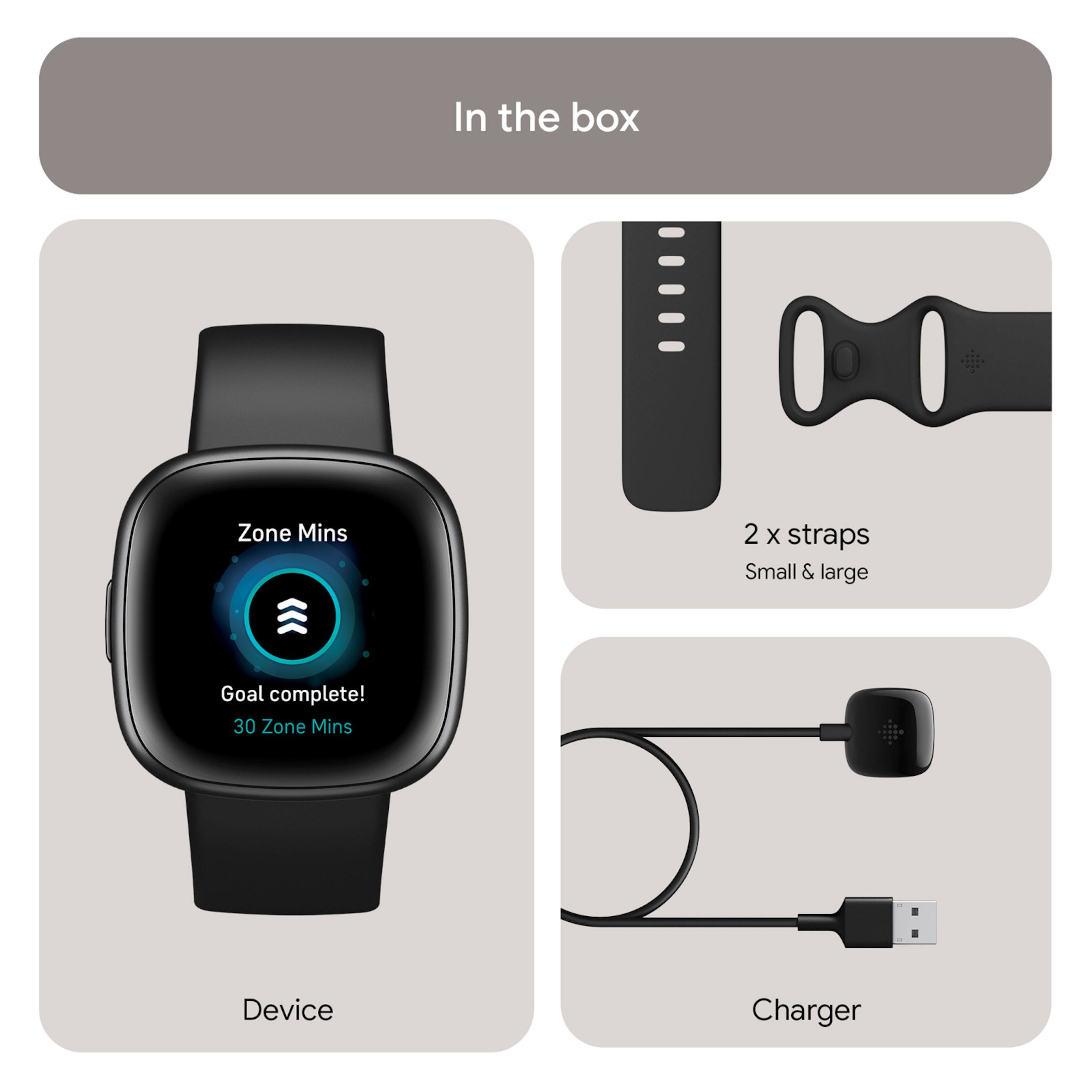 Fitbit Versa 4 Aktivitetsklocka - GPS-klockor | Kjell.com