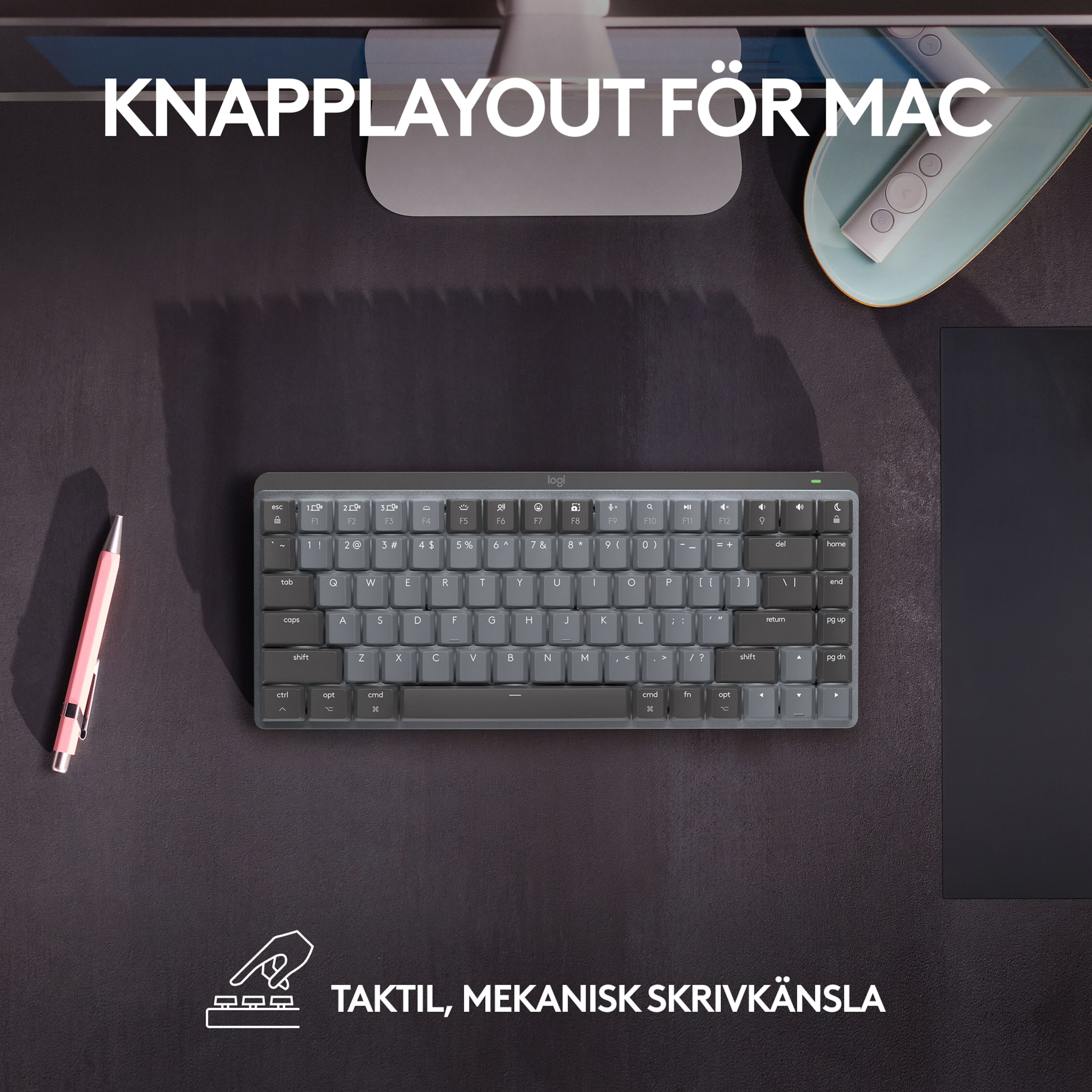 Logitech MX Mechanical Mini för Mac Trådlöst tangentbord - Mekaniska ...