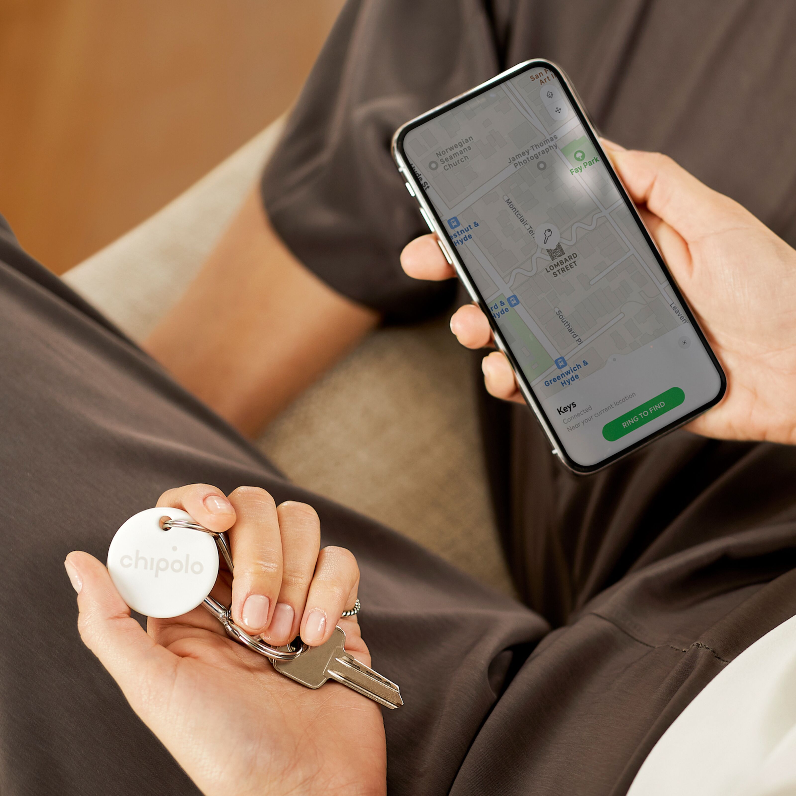 Chipolo One Keyfinder Vit - GPS-tracker | Kjell.com