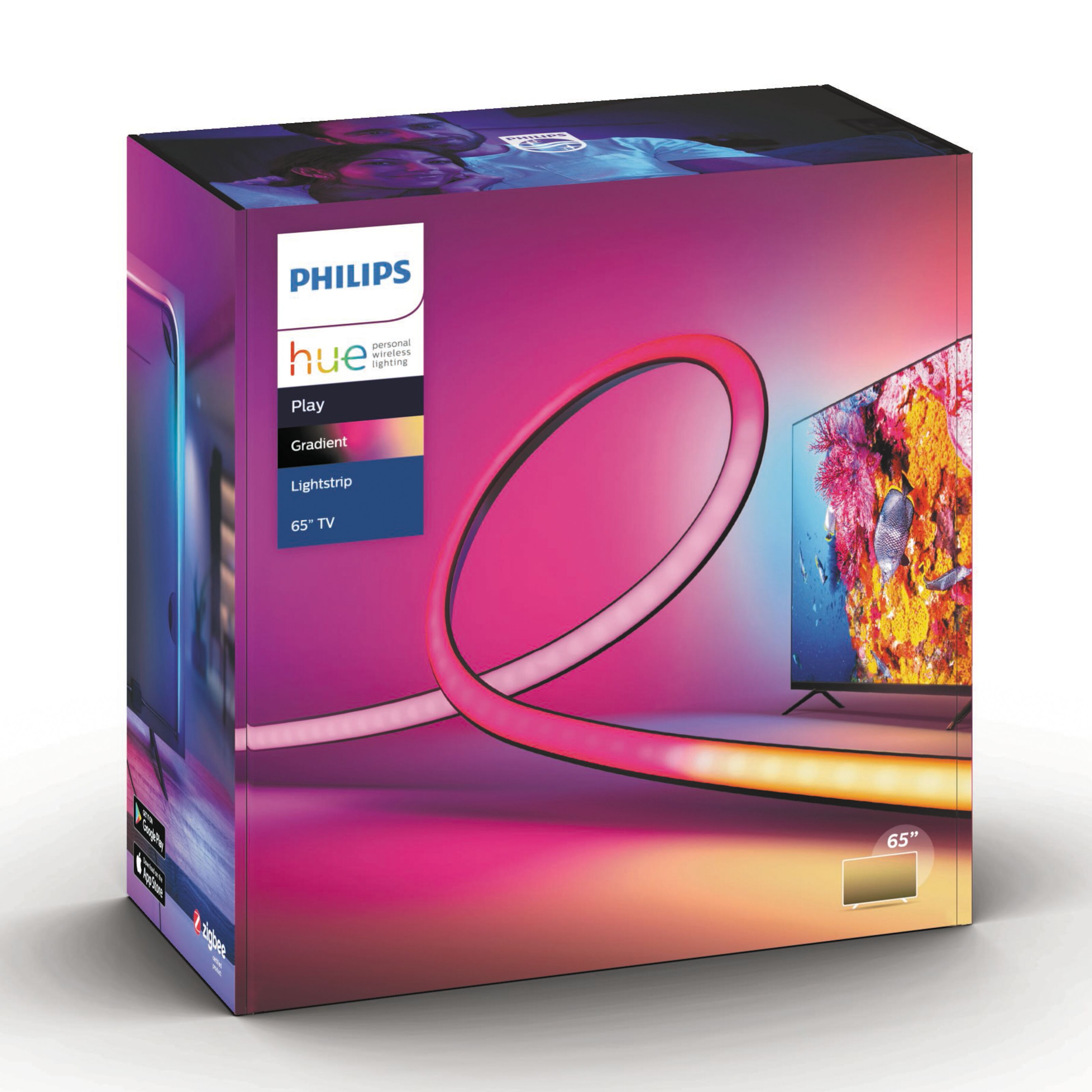 Philips Hue Play Gradient TV Lightstrip Reaktiv LED-list - Philips Hue ...